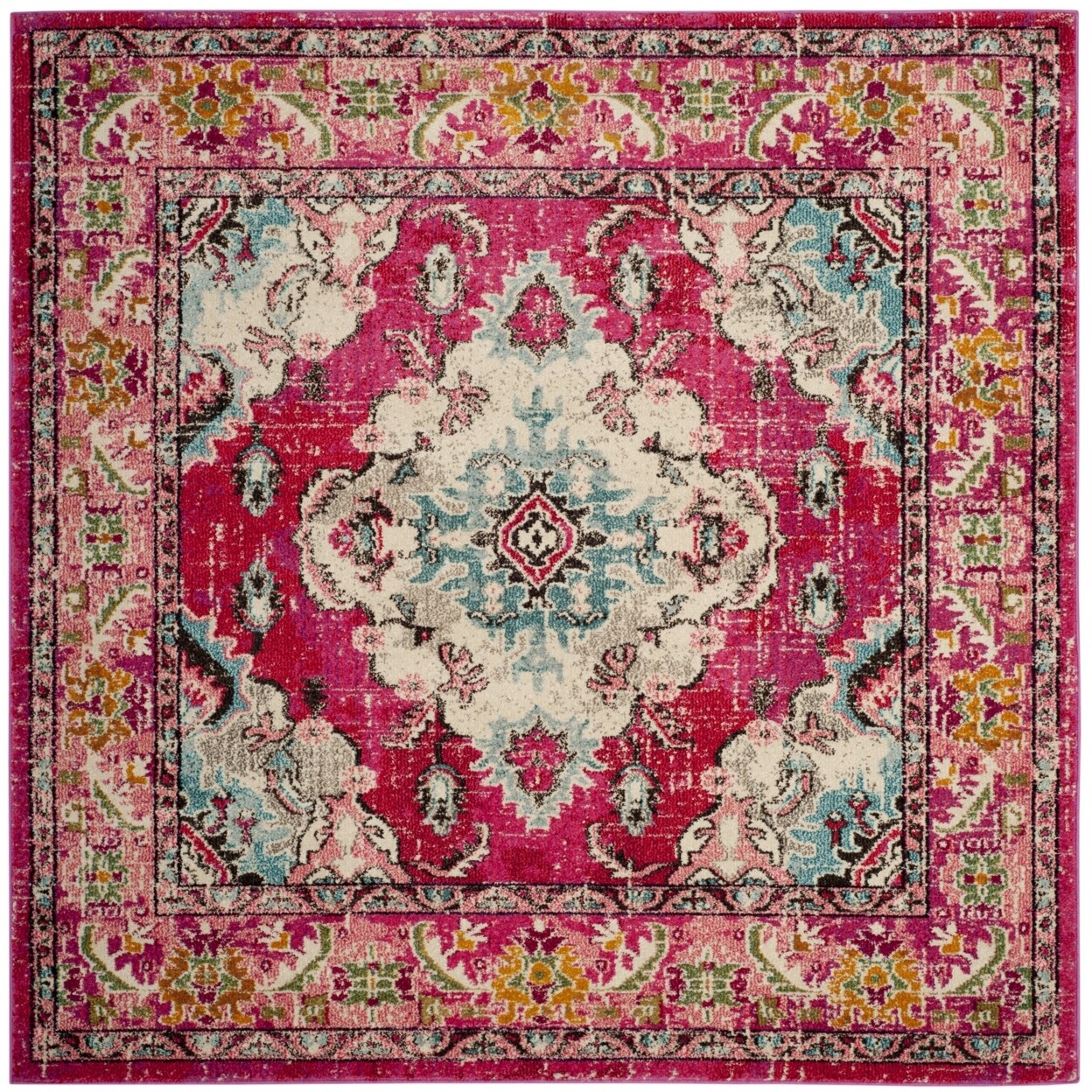 Safavieh Monaco Collection MNC243D Pink / Multi Rug | Michaels
