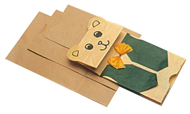School Smart Paper Gift Bags, 11 x 5-1/4 x 3-3/4 Inches, Brown, Pack of ...