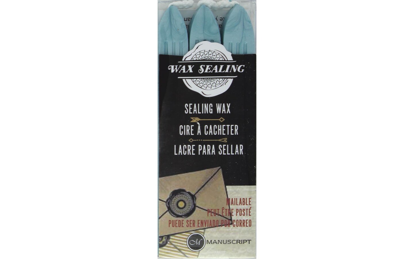 Manuscript Wax Sealing Wax w/Wick 3pc Aqua | Michaels