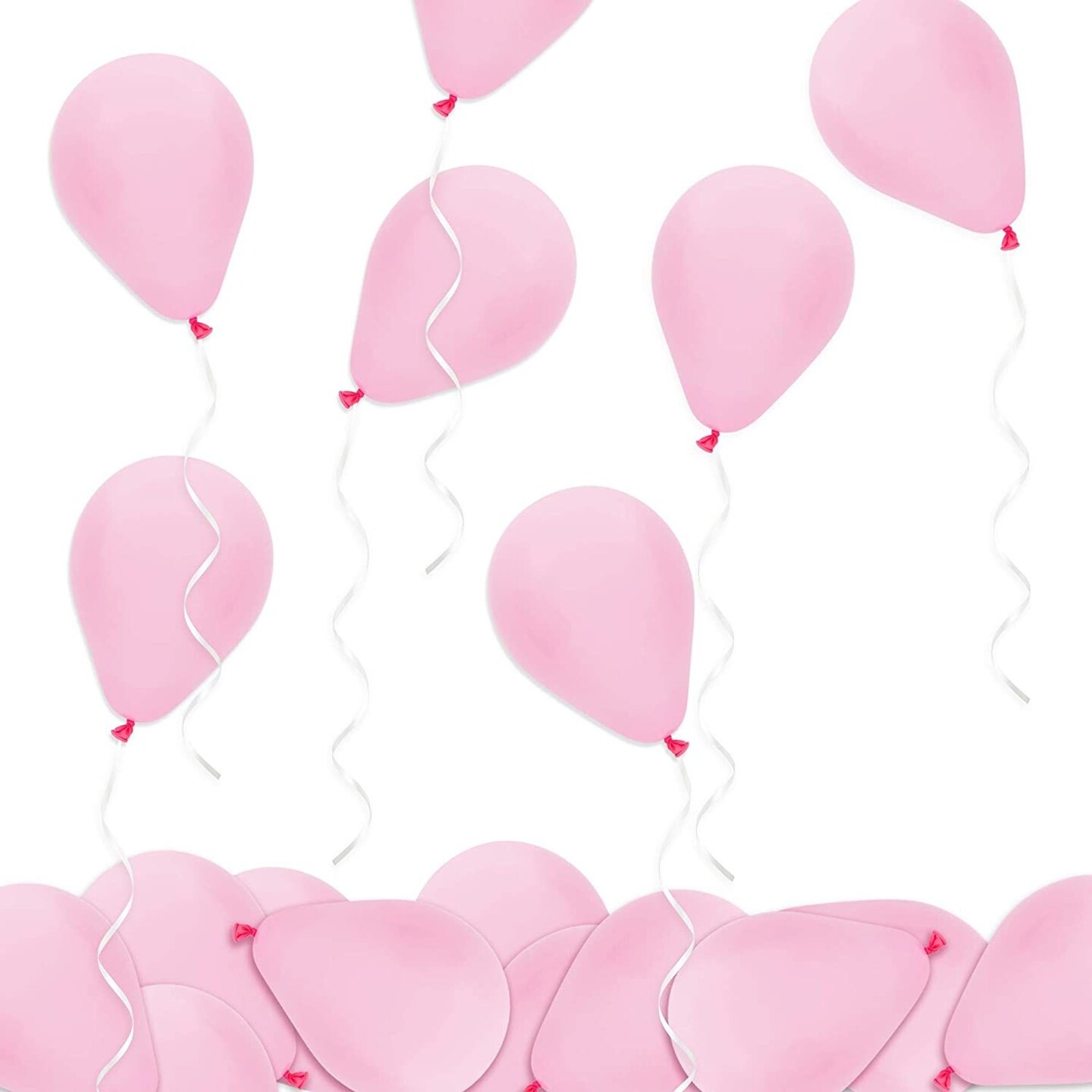 Mini Birthday Balloons (5 in, Pastel Pink, 200-Pack) | Michaels