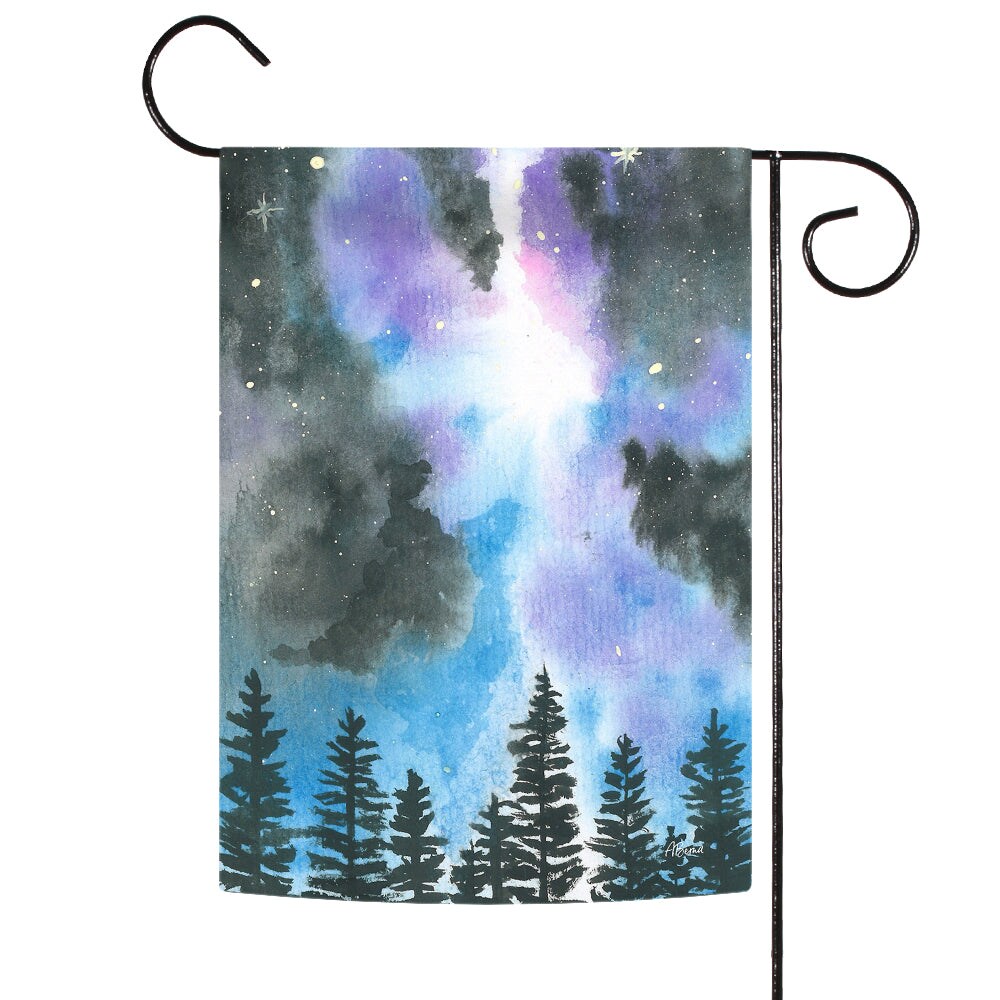 Forest Night Sky Decorative Winter Flag | Michaels