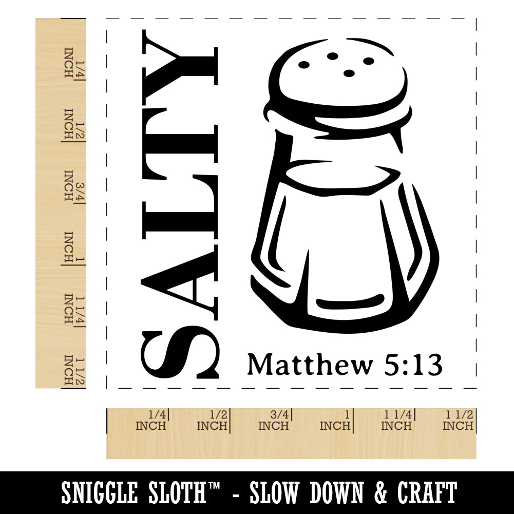 Salty Bible Verse Pun You are the Salt of the Earth Self-Inking Rubber ...