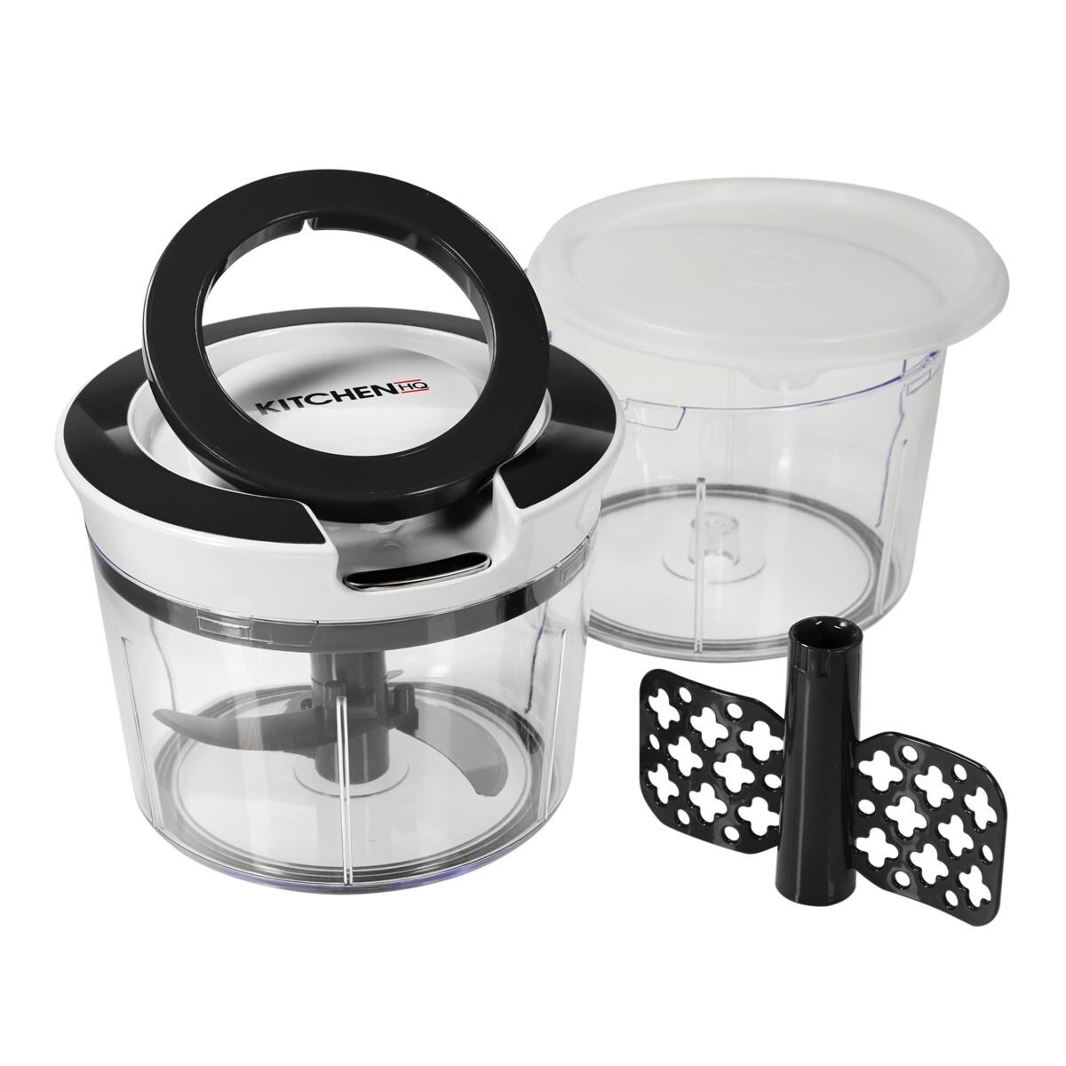 Kitchen HQ HQ Mighty Prep Chopper and Whipper with Extra Bowl and Lid ...