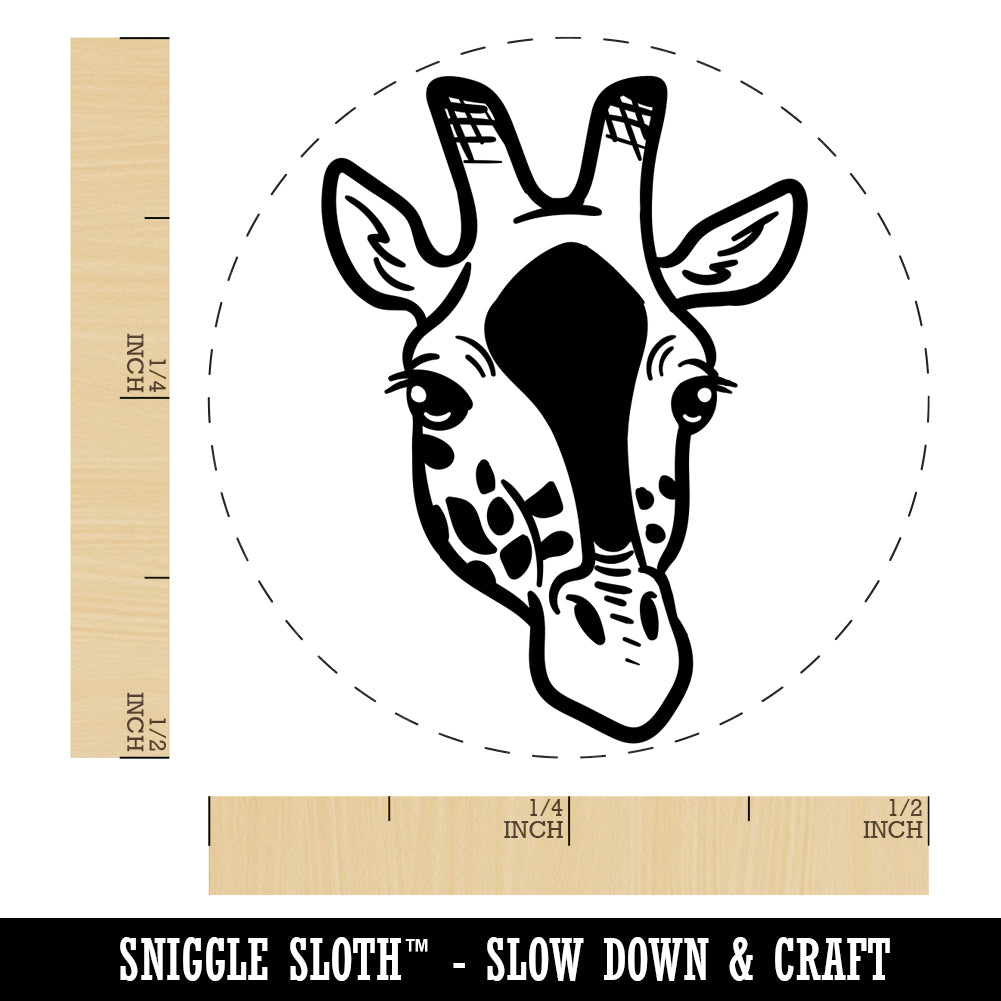 African Giraffe Head Self-Inking Rubber Stamp for Stamping Crafting ...