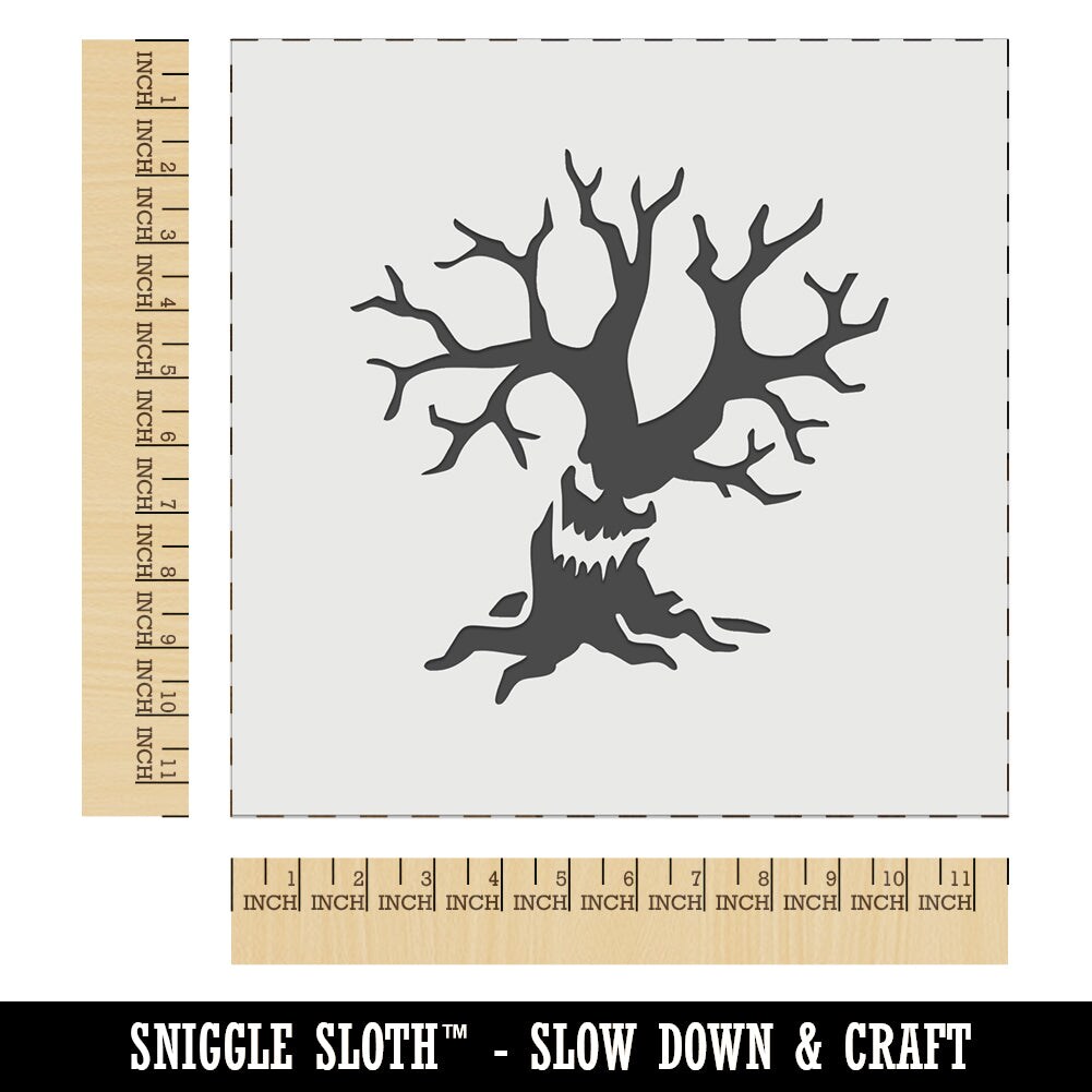 Spooky Scary Tree Monster Halloween Wall Cookie DIY Craft Reusable ...