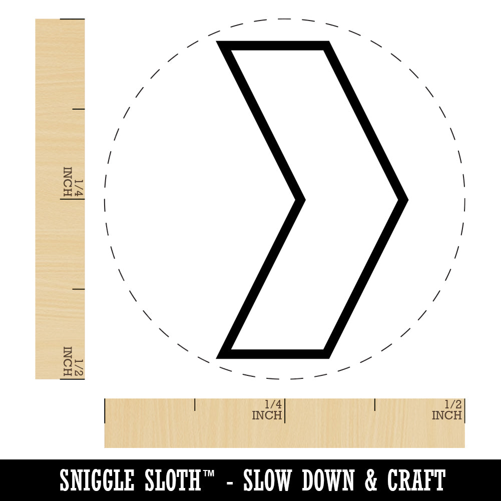 Chevron Arrow Outline Self-Inking Rubber Stamp for Stamping Crafting ...