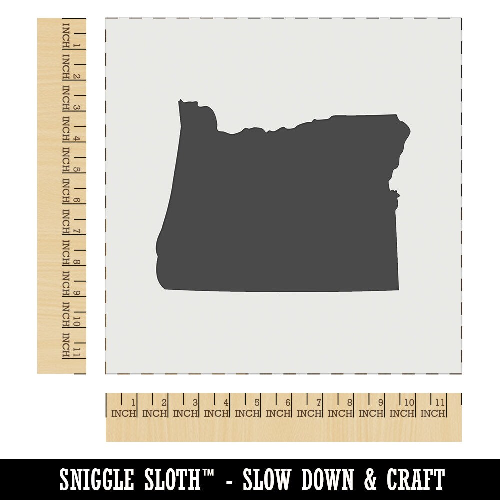Oregon State Silhouette Wall Cookie DIY Craft Reusable Stencil | Michaels