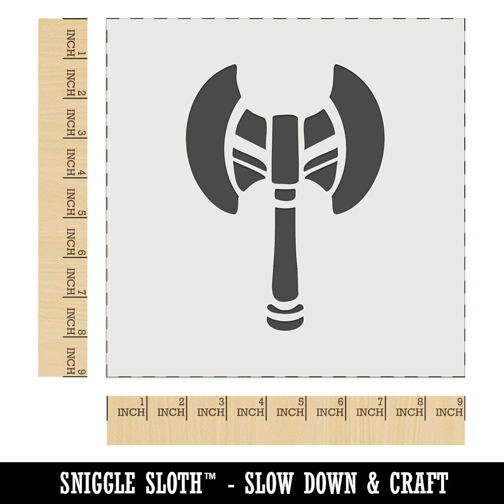 Battle Axe Dwarven Fantasy Weapon Wall Cookie DIY Craft Reusable ...