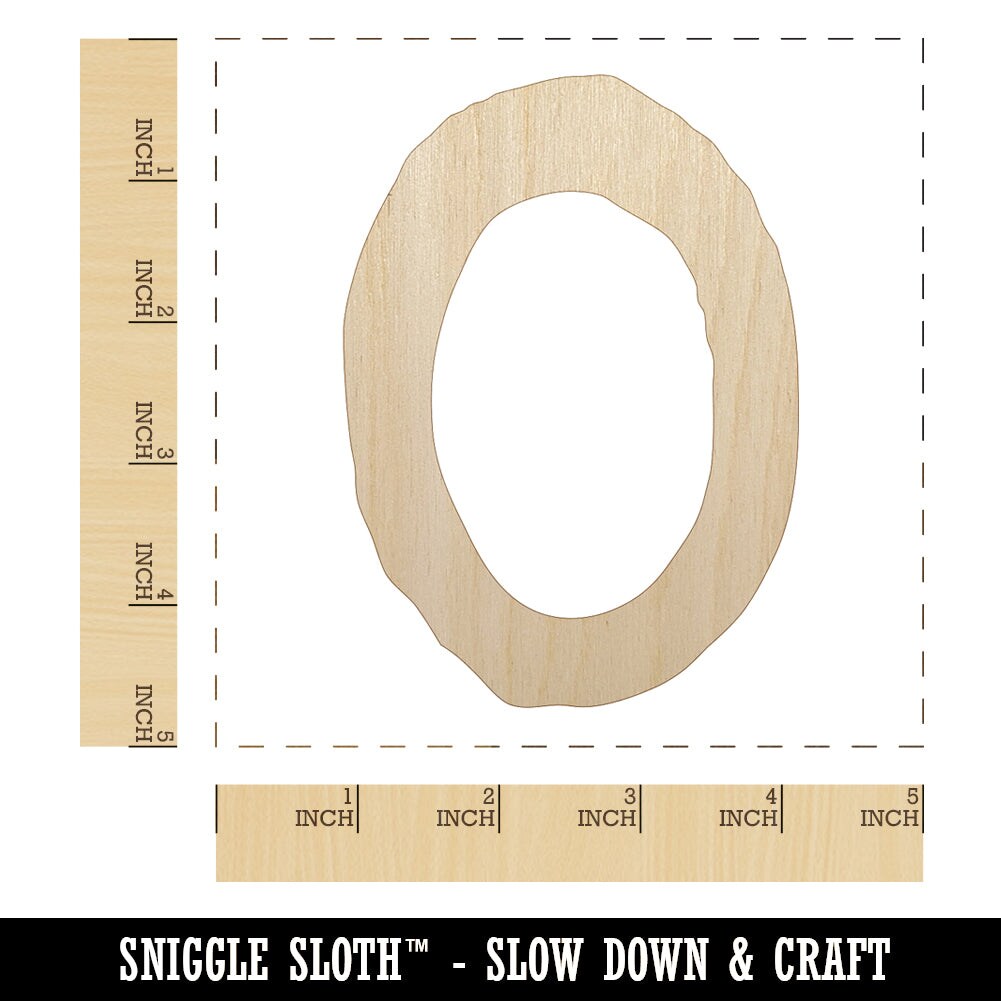 Number 0 Zero Cute Typewriter Font Unfinished Wood Shape Piece Cutout ...