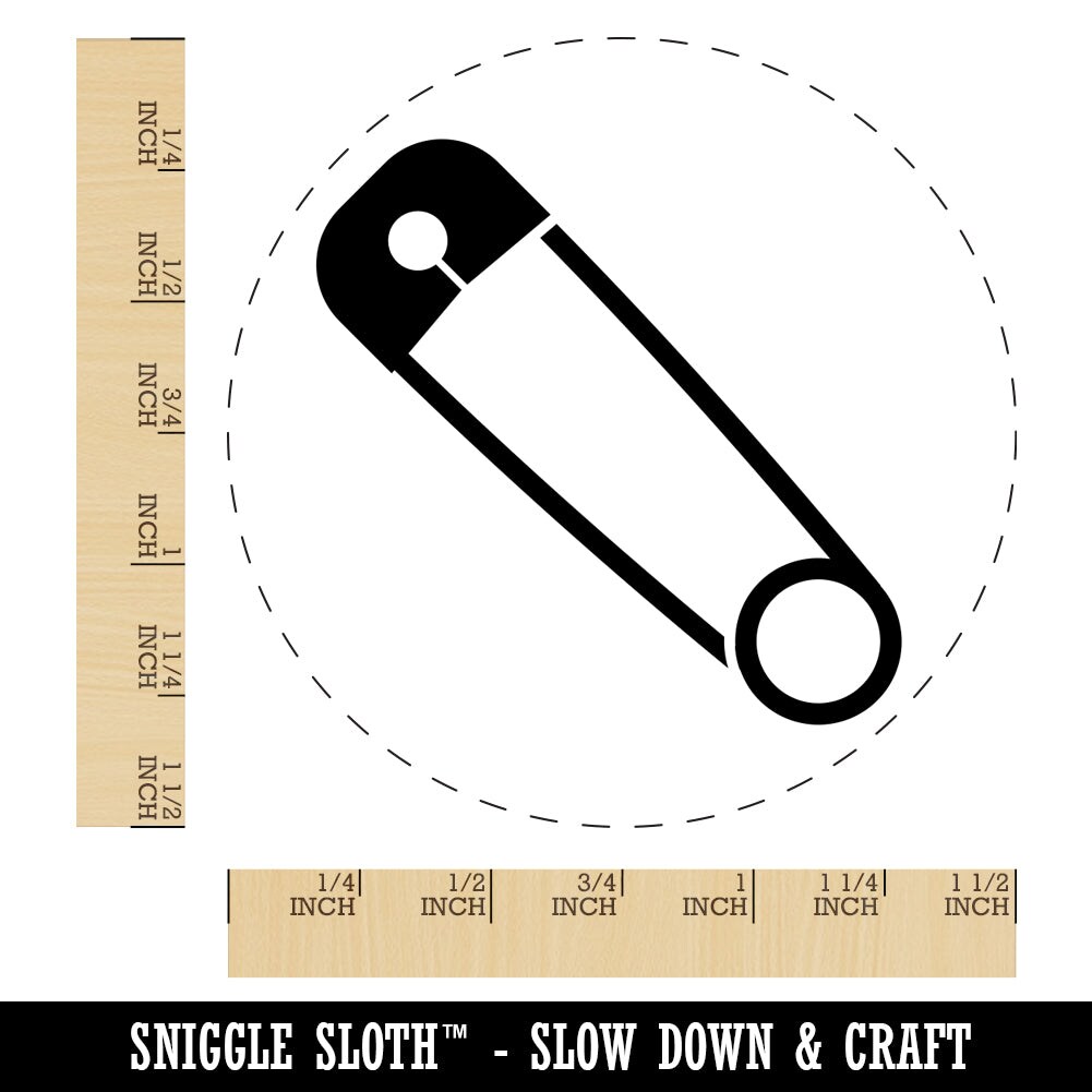 Safety Pin Self-Inking Rubber Stamp for Stamping Crafting Planners ...