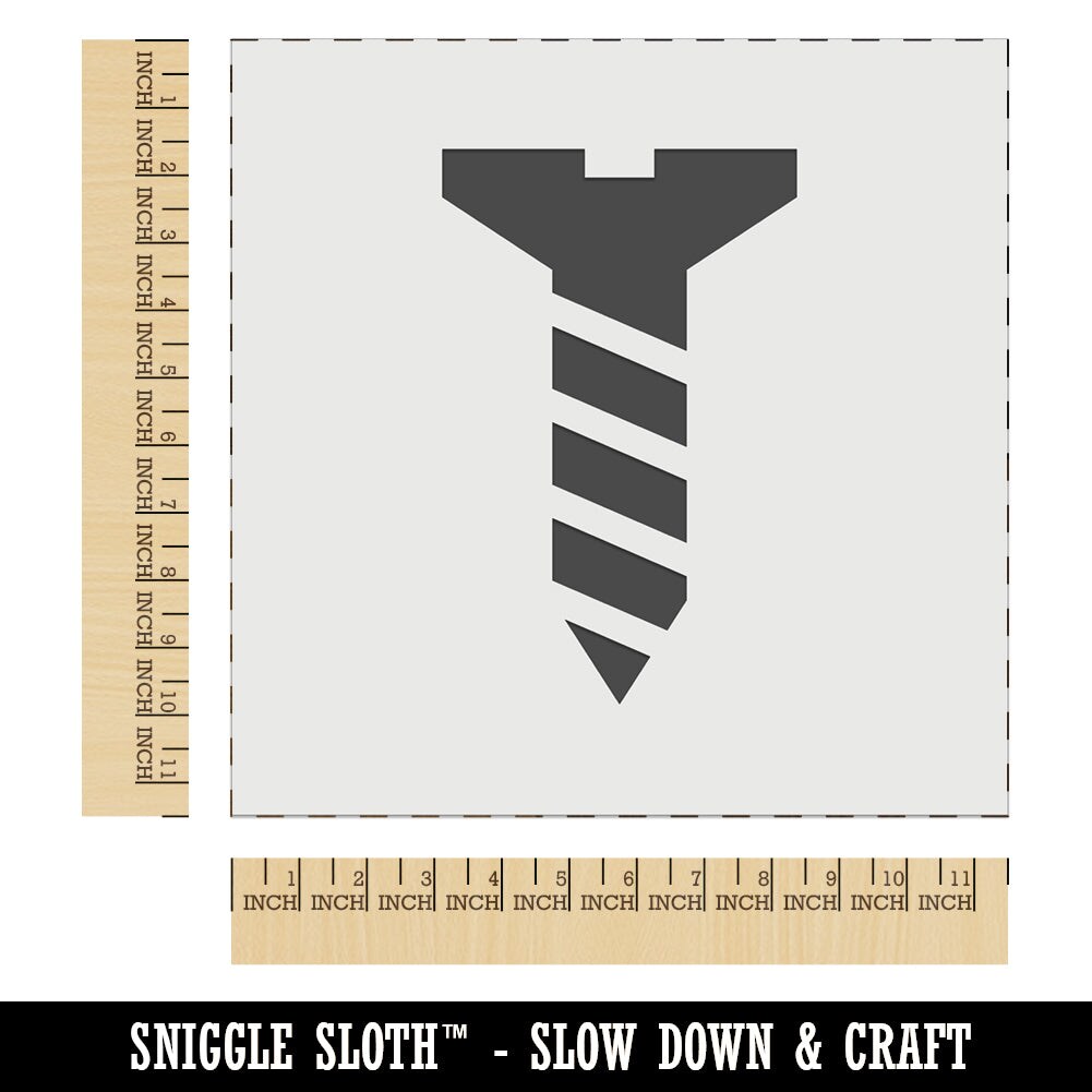 Flat Head Screw Wall Cookie DIY Craft Reusable Stencil | Michaels
