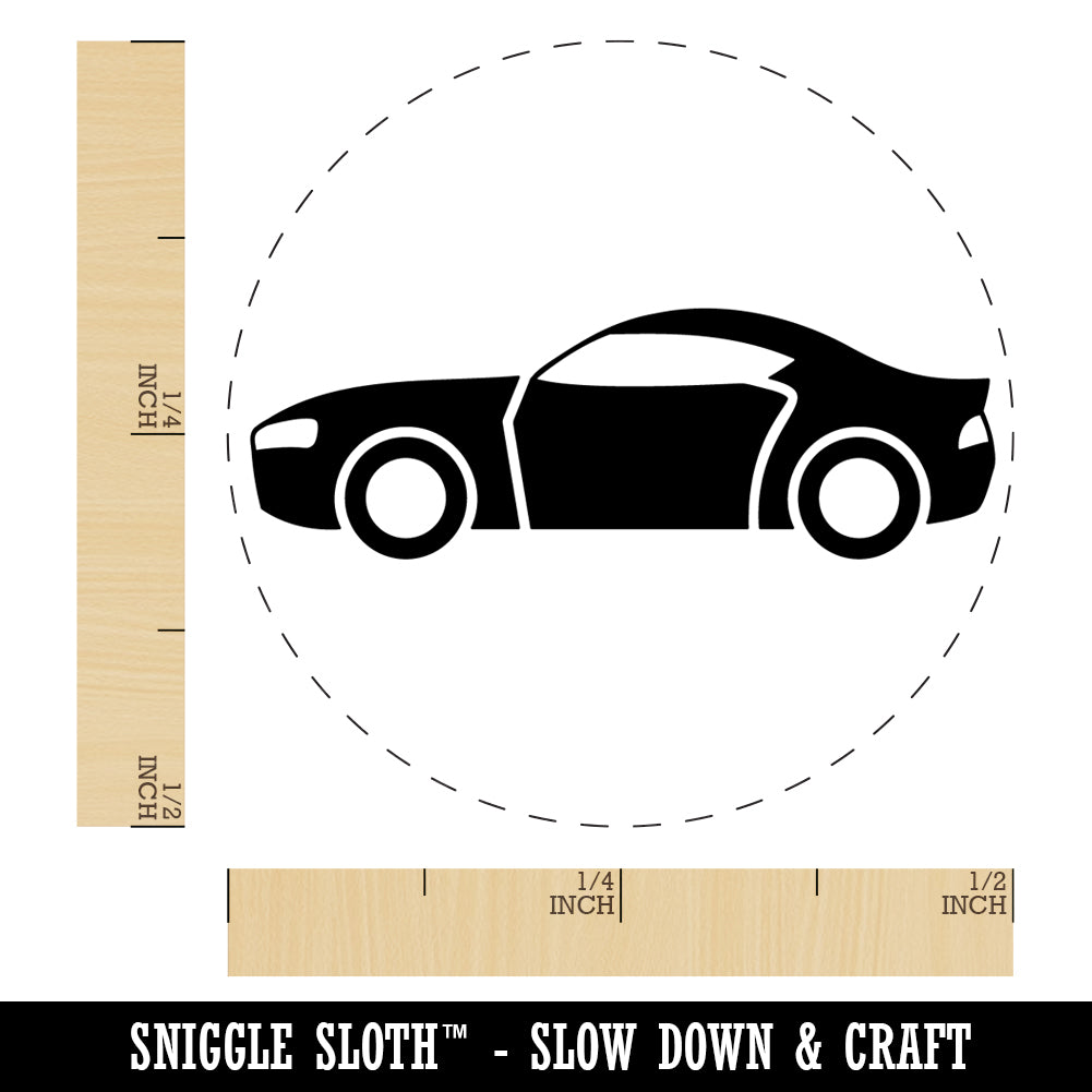 Sports Car Muscle Hot Rod Automobile Vehicle Self-Inking Rubber Stamp ...