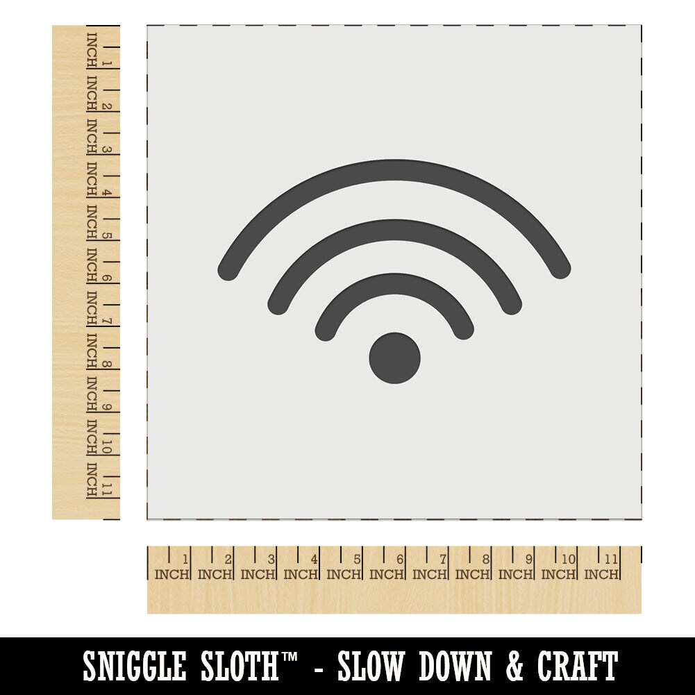 Internet Wifi Symbol Wall Cookie DIY Craft Reusable Stencil | Michaels
