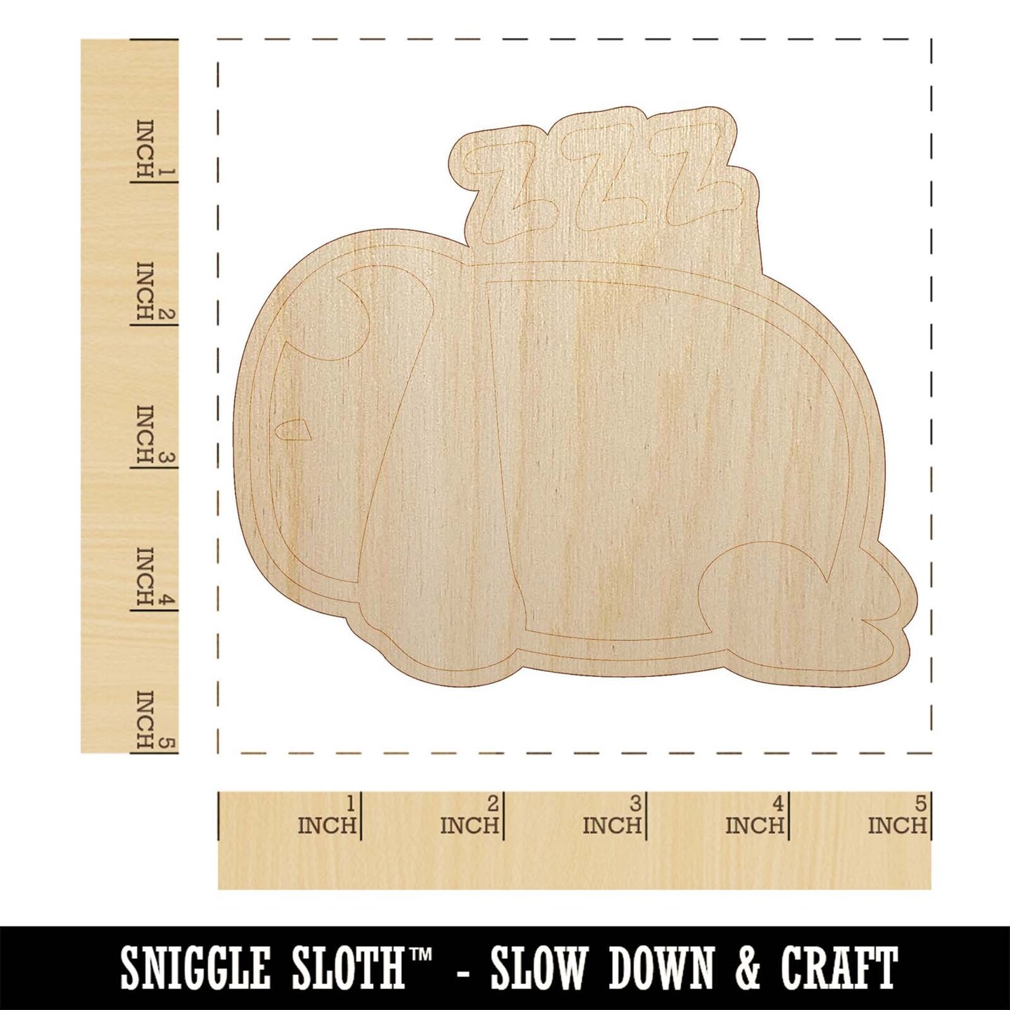 Very Tired Panda Doodle Napping Sleeping Resting Unfinished Wood Shape ...