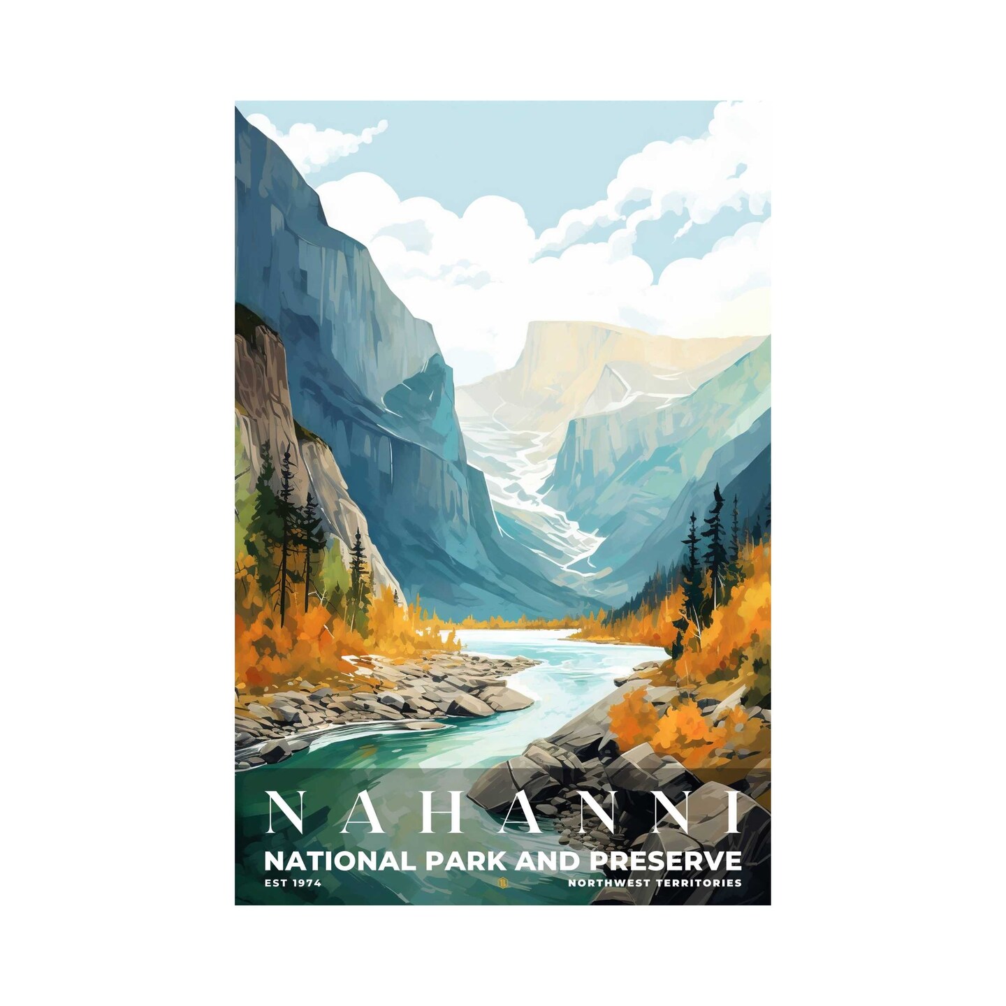 Nahanni National Park Reserve Poster, Travel Print, Office Poster, Home ...