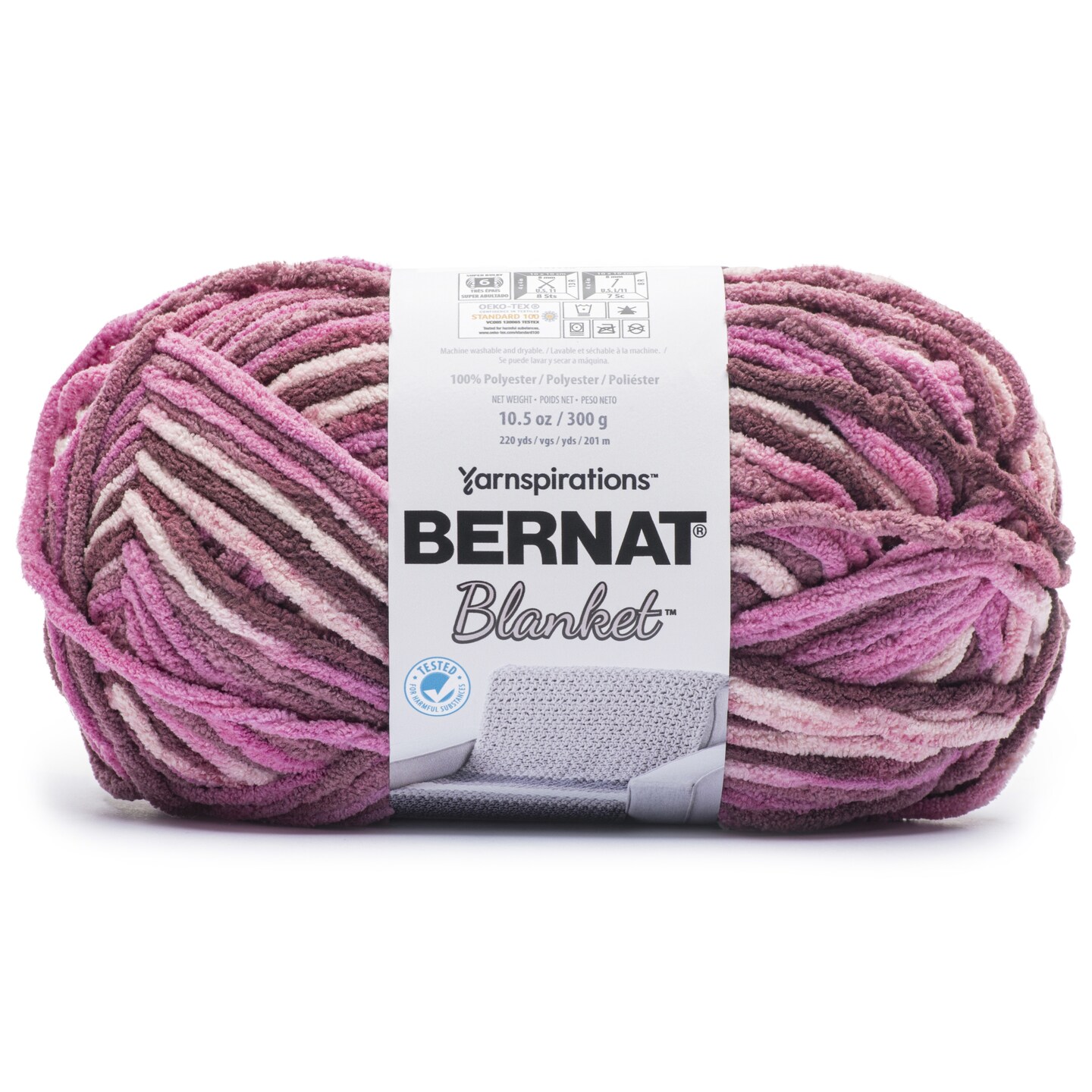 Bernat Blanket Big Ball Yarn-Raspberry Swirl | Michaels
