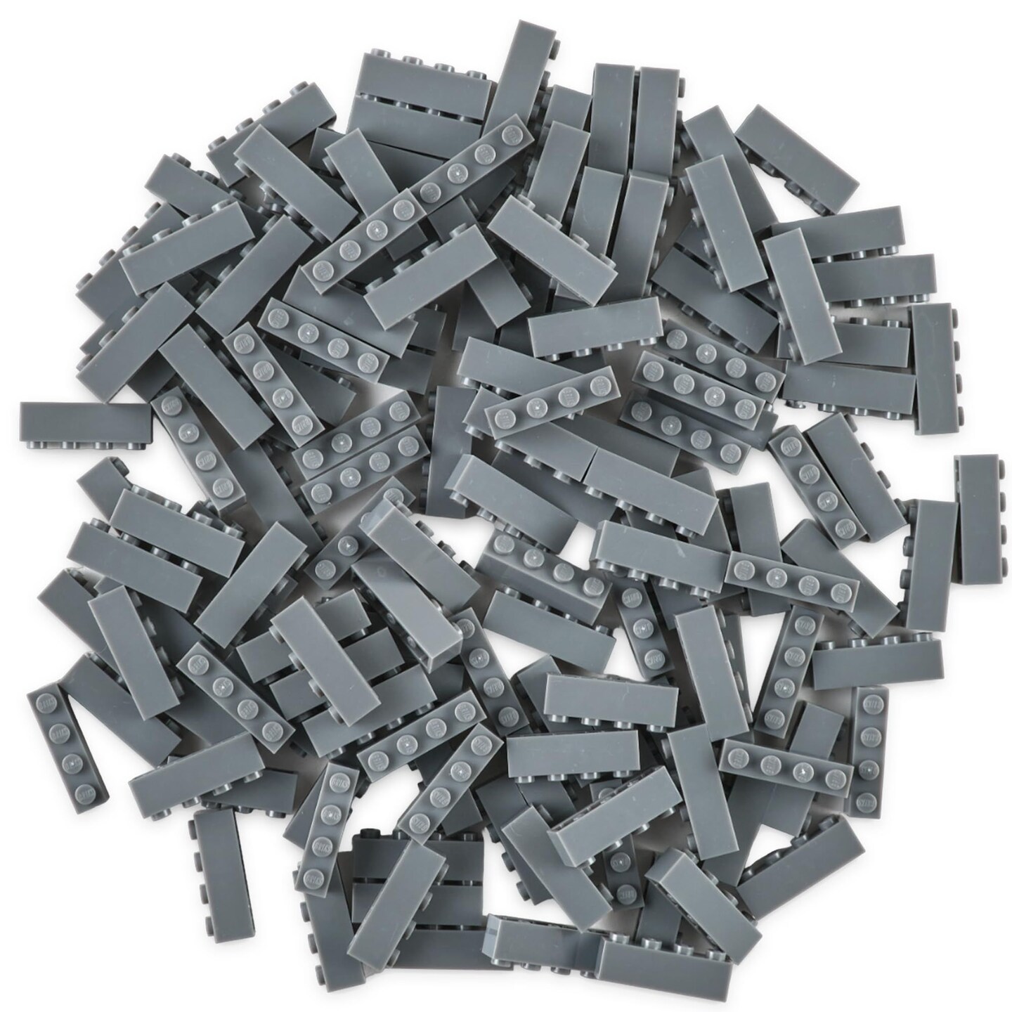 Strictly Briks Classic Bricks Starter Kit, Gray, 144 Pieces, 1x4 Inches ...