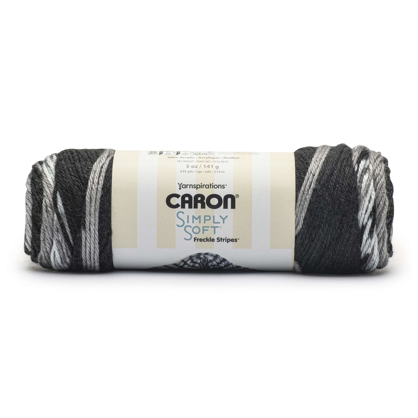 Caron Simply Soft Freckle Stripes Yarn-Stone | Michaels