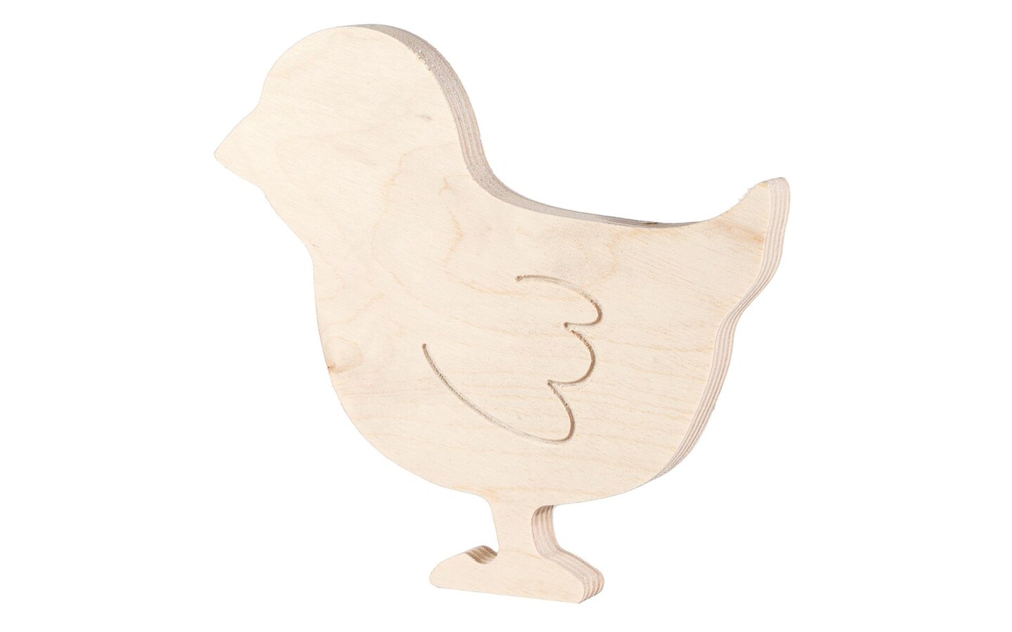 Good Wood By Leisure Arts Shape Chick 6.5"X 6"X .5", Wooden Shapes ...