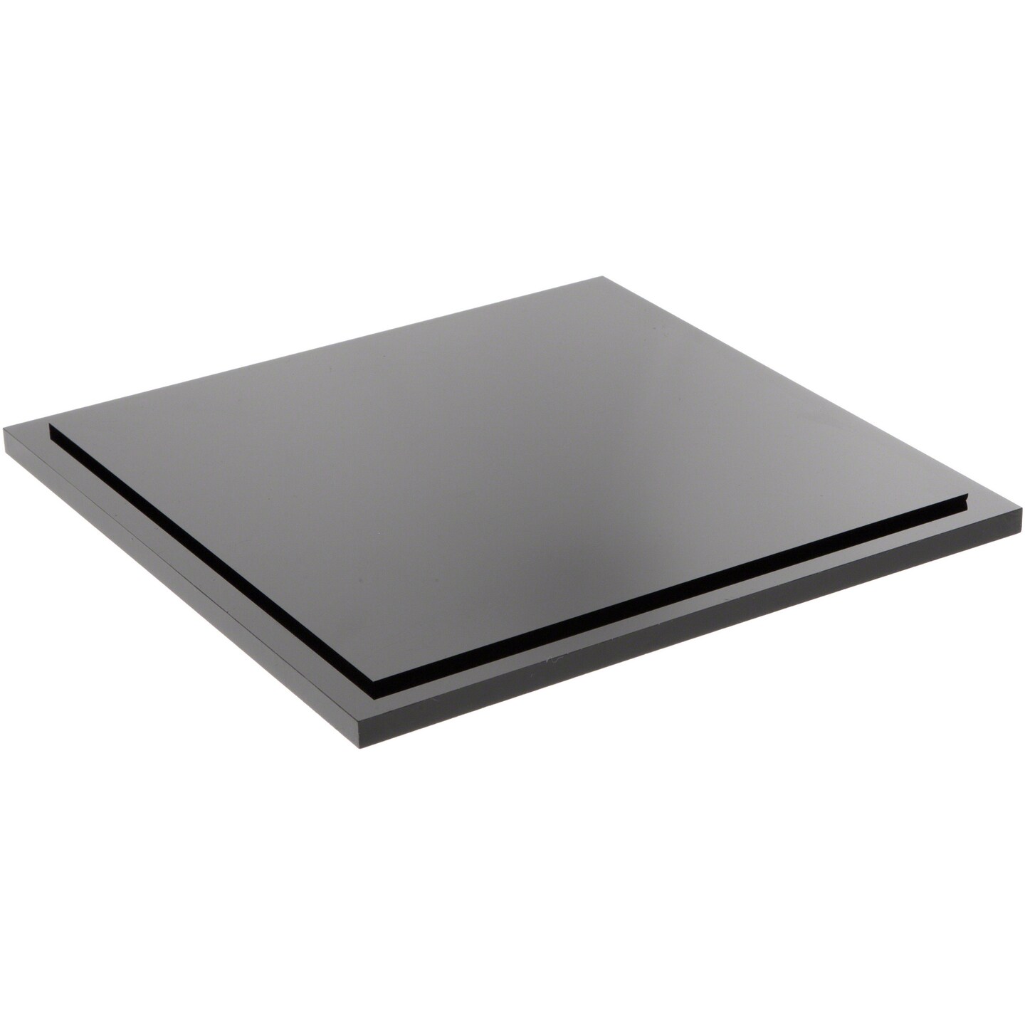 Plymor Black Acrylic Square Display Base, 8.625" W x 8.625" D x 0.4375 ...