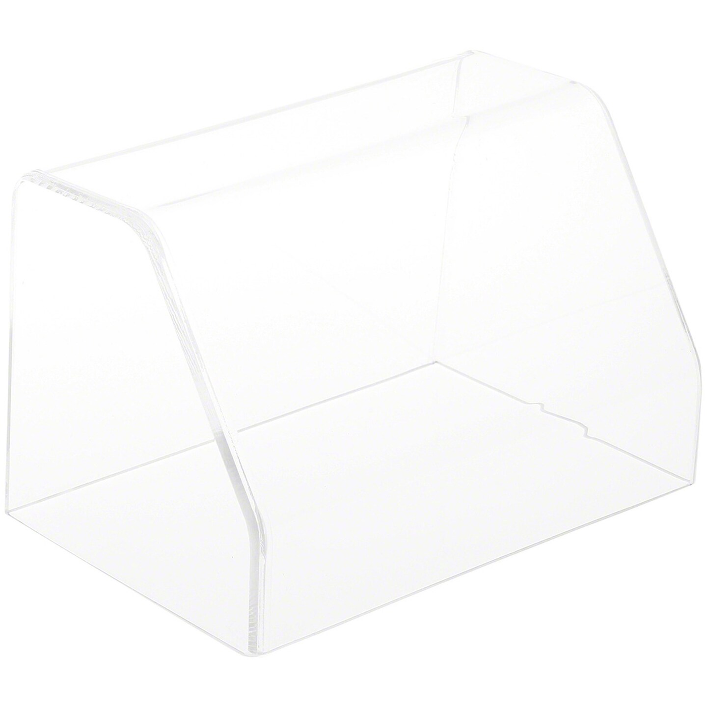 Plymor Clear Acrylic Slanted Front Display Case with No Base, 6" W x 4 ...
