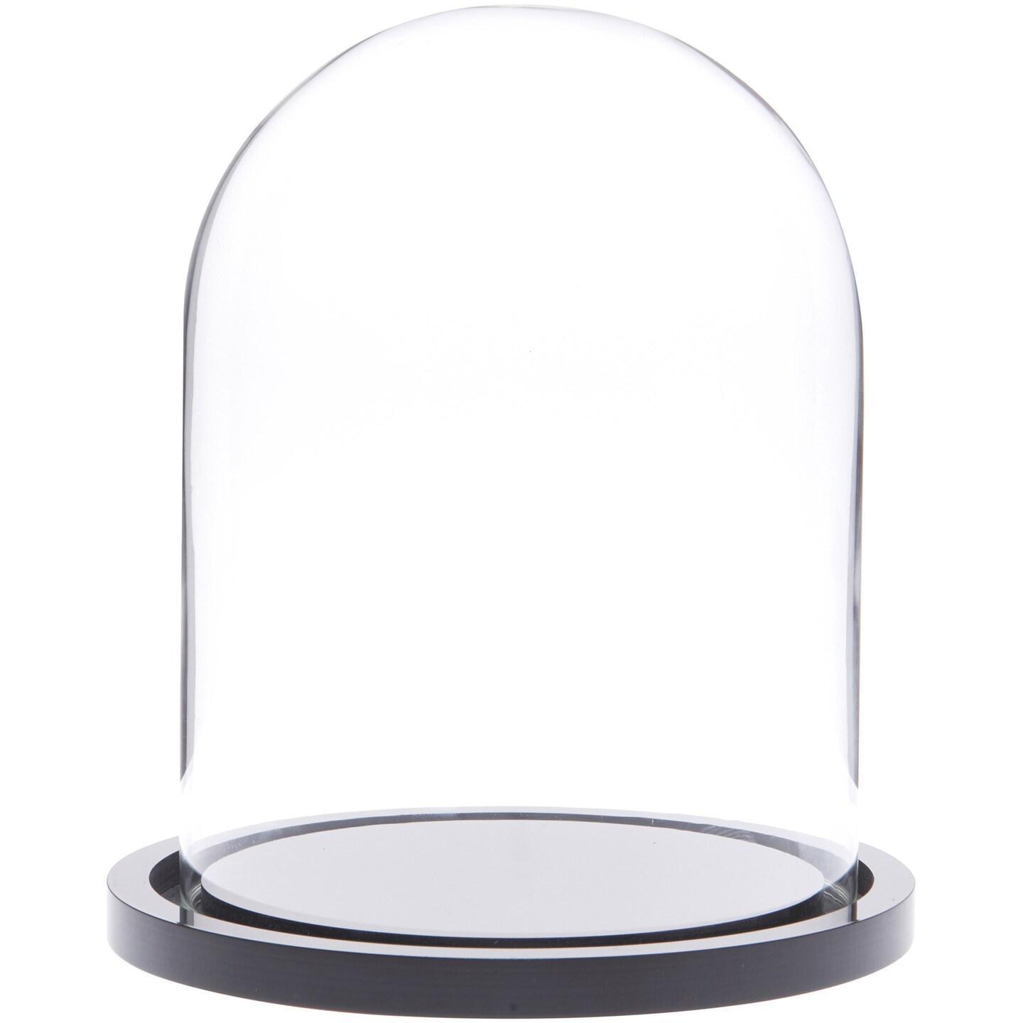 Plymor Mini Glass Display Dome Cloche (Black Acrylic Base) | Michaels
