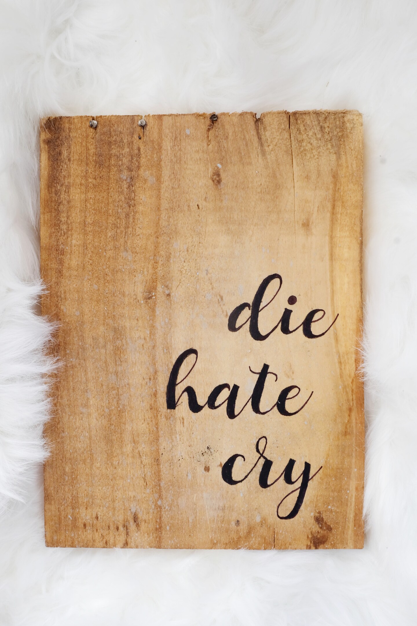 die hate cry sign | MakerPlace by Michaels