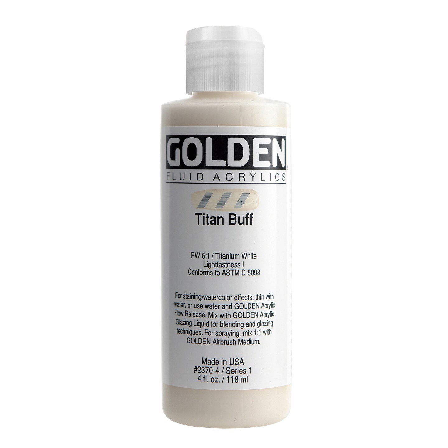 Golden Fluid Acrylic, 4 Oz., Titan Buff | Michaels
