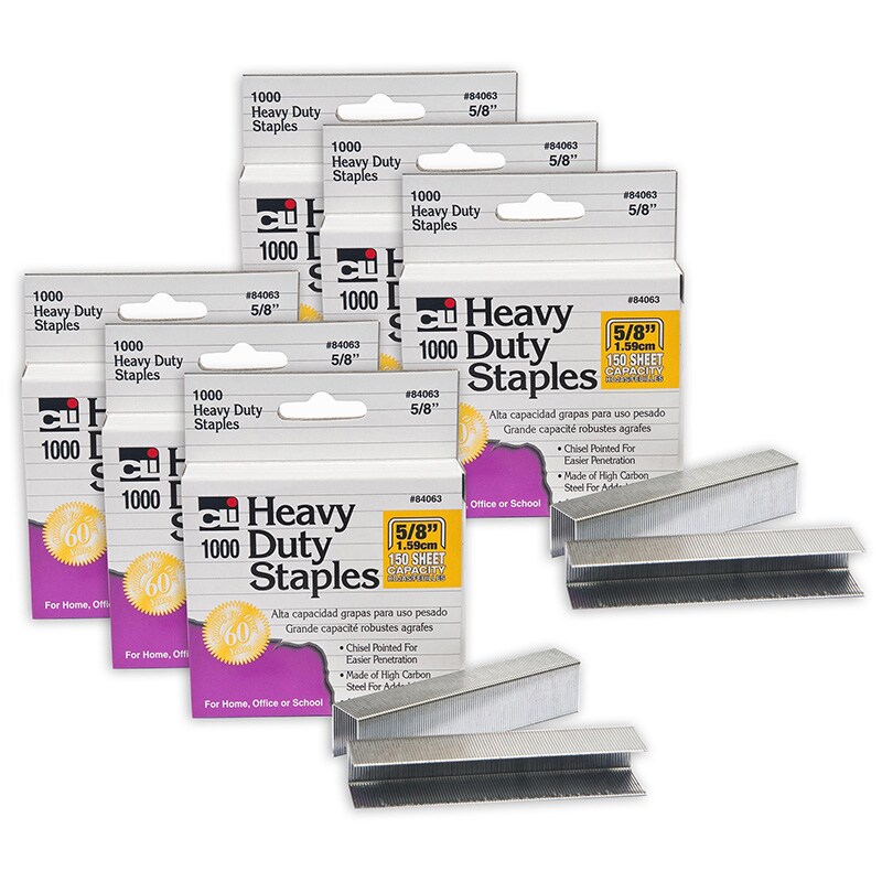 Extra Heavy Duty Staples, 5/8", 1000 Per Pack, 6 Packs | Michaels