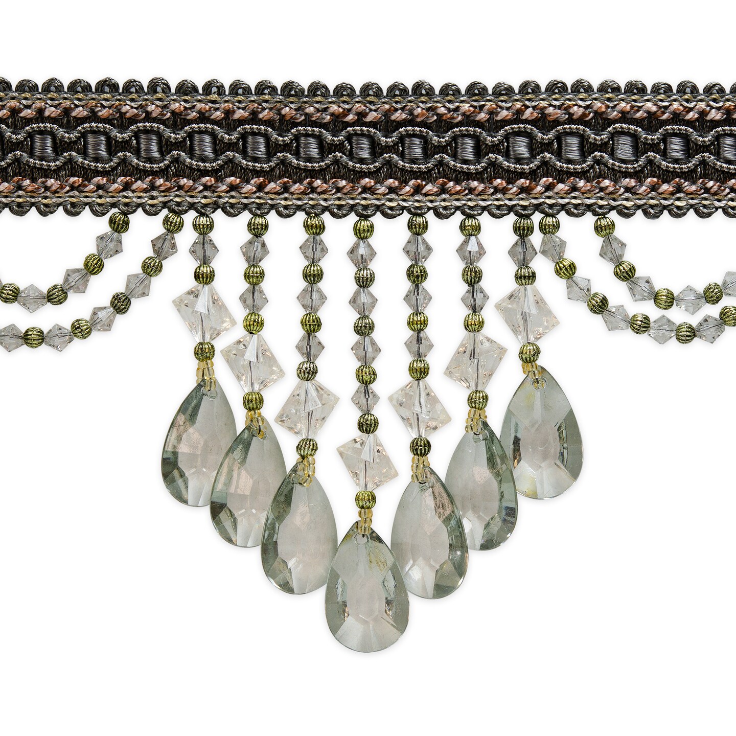 Isabella Scalloped Bead Fringe Trim | Michaels
