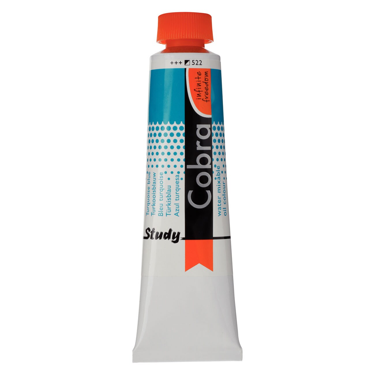 Royal Talens Cobra Study Water Mixable Oil Color, 40ml, Turquoise Blue ...