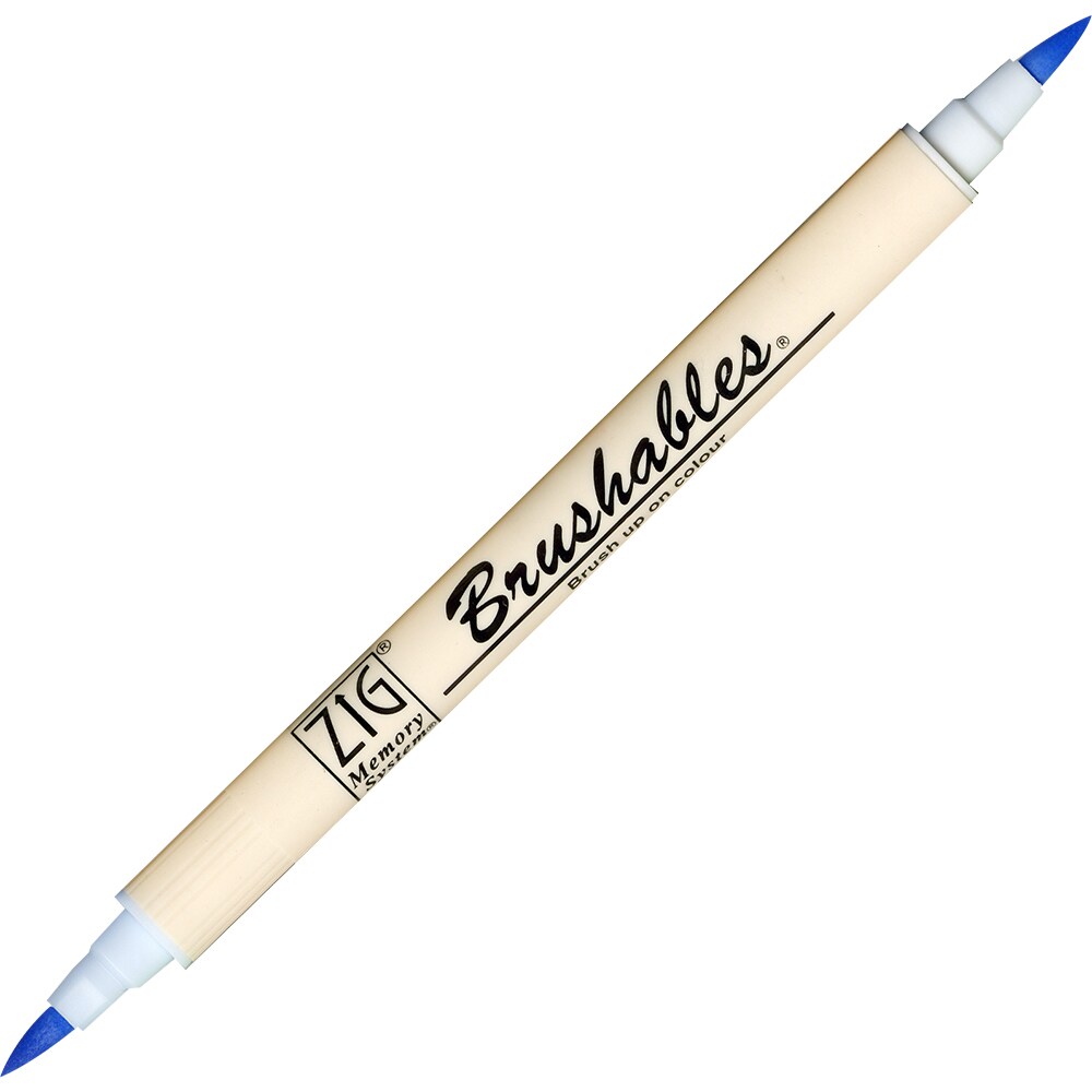 Kuretake Zig ZIG Brushables Dual-Tip Marker, Powder Blue | Michaels Kuretake Zig ZIG Brushables Dual-Tip Marker, Powder Blue | Michaels