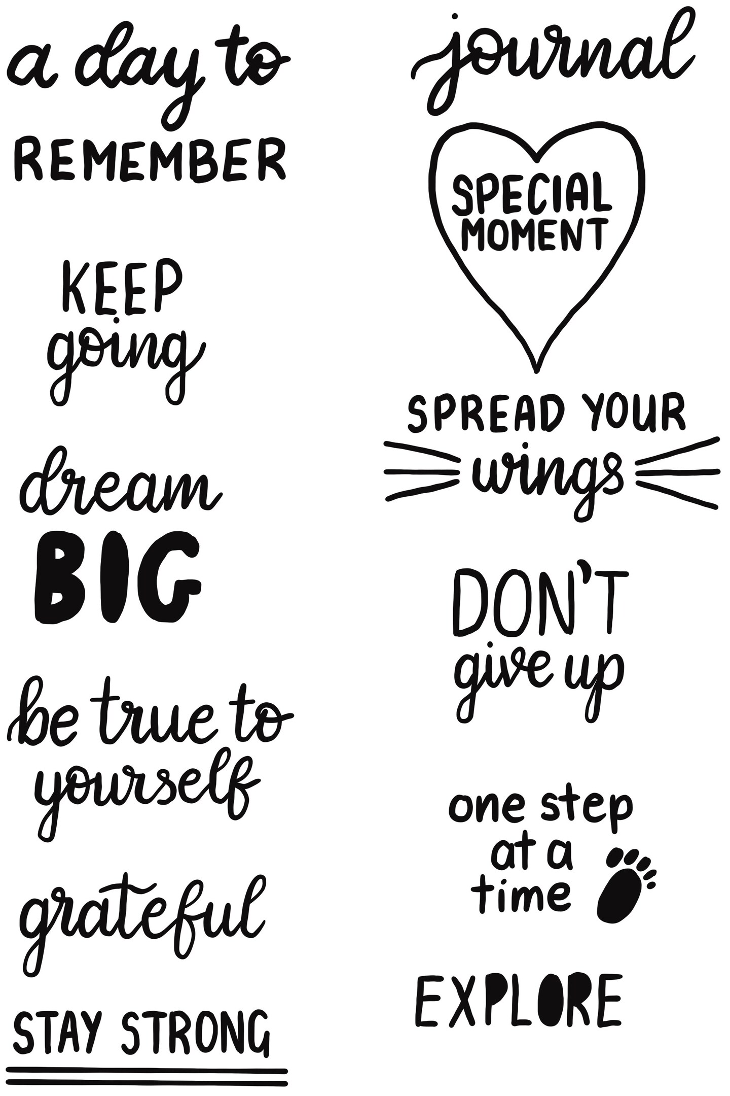 Creative Expressions Helen Colebrook Positive Sentiments 6 in x 4 in ...