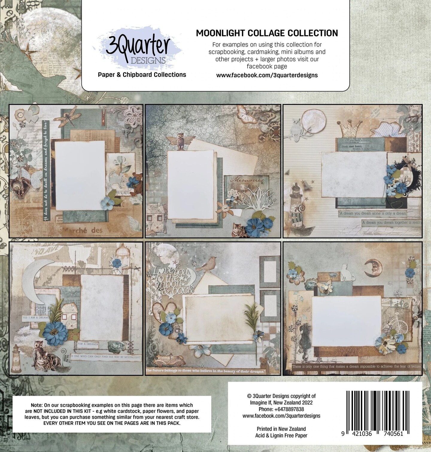 3Quarter Designs - Scrapbook Collection - Moonlight Collage | Michaels