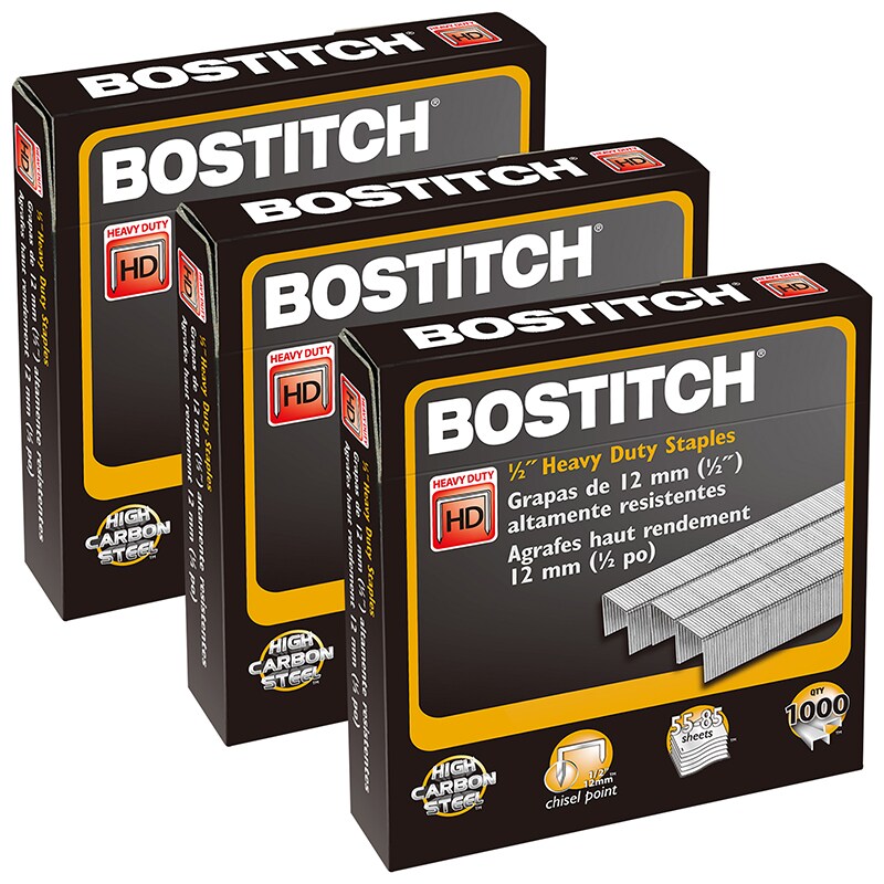 Premium Heavy Duty Staples, 1/2", 1000 Per Pack, 3 Packs | Michaels