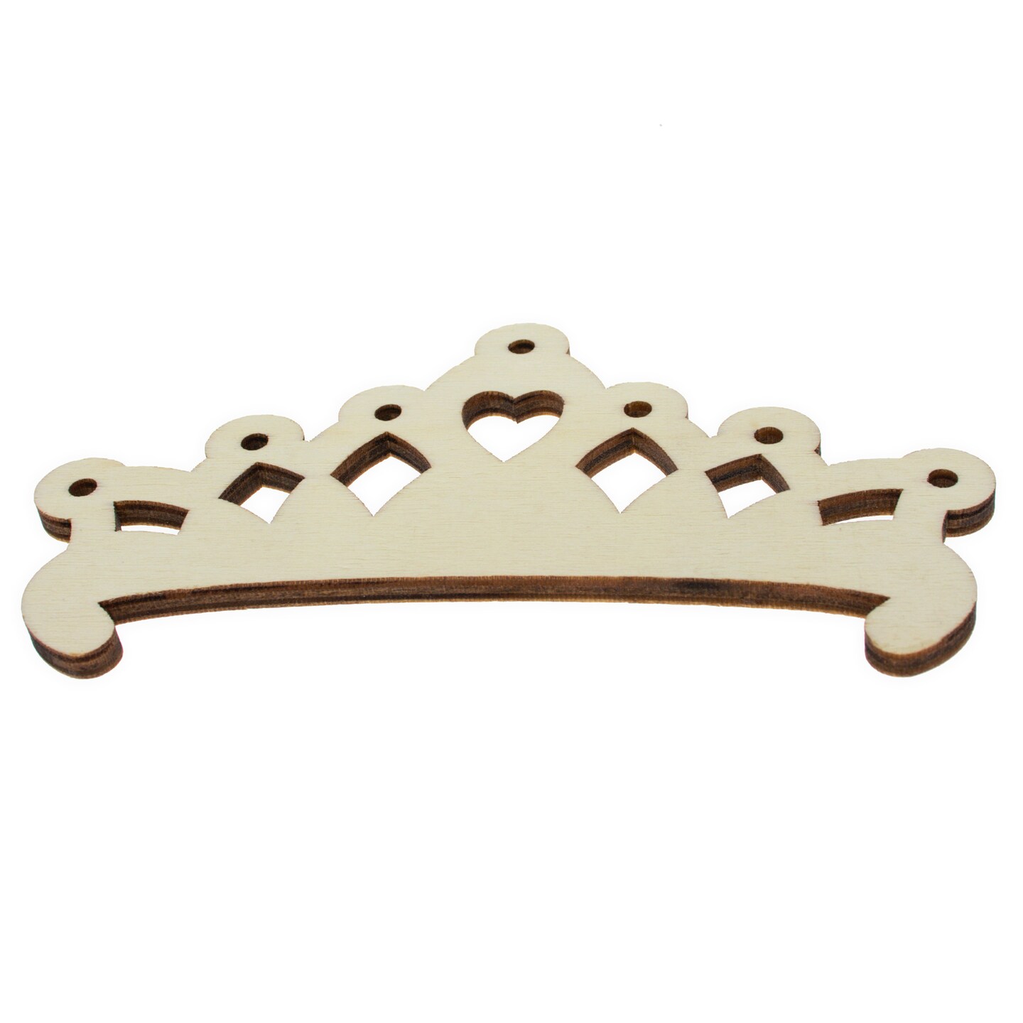 Unfinished Wooden Crown Cutout DIY Craft 5.4 Inches | Michaels