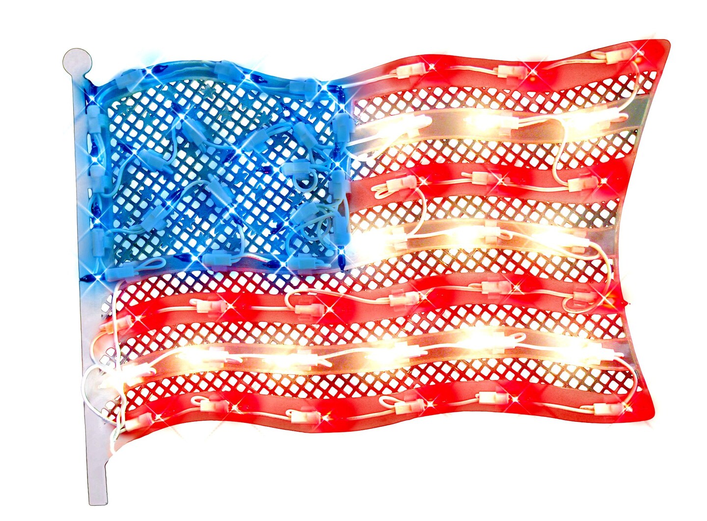 Impact Innovations Patriotic Lighted Window Decoration, Grand Old Flag ...