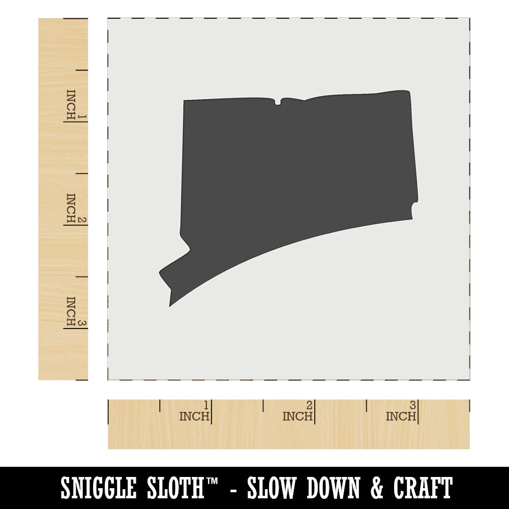 Connecticut State Silhouette Wall Cookie DIY Craft Reusable Stencil ...