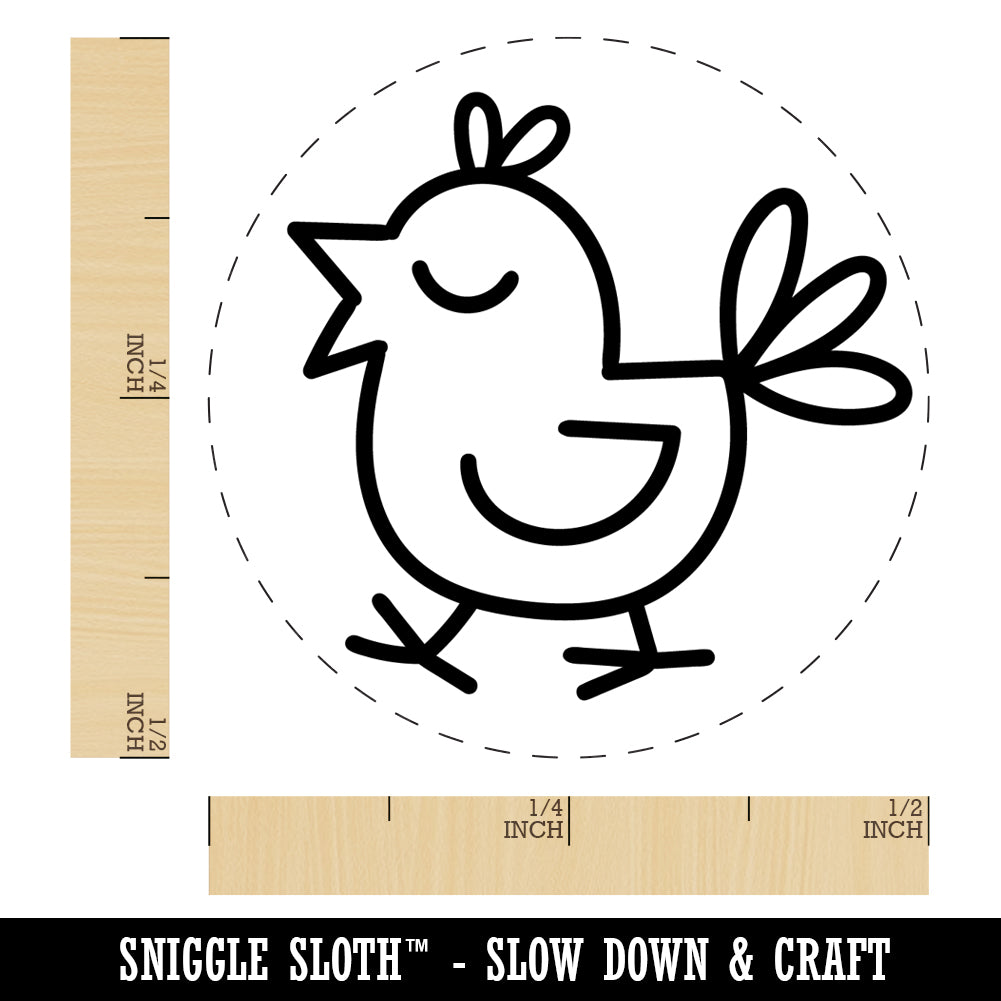 Carefree Bird Chirping Self-Inking Rubber Stamp Ink Stamper for ...