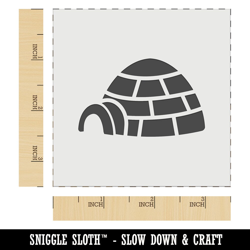 Igloo Ice House Wall Cookie DIY Craft Reusable Stencil | Michaels