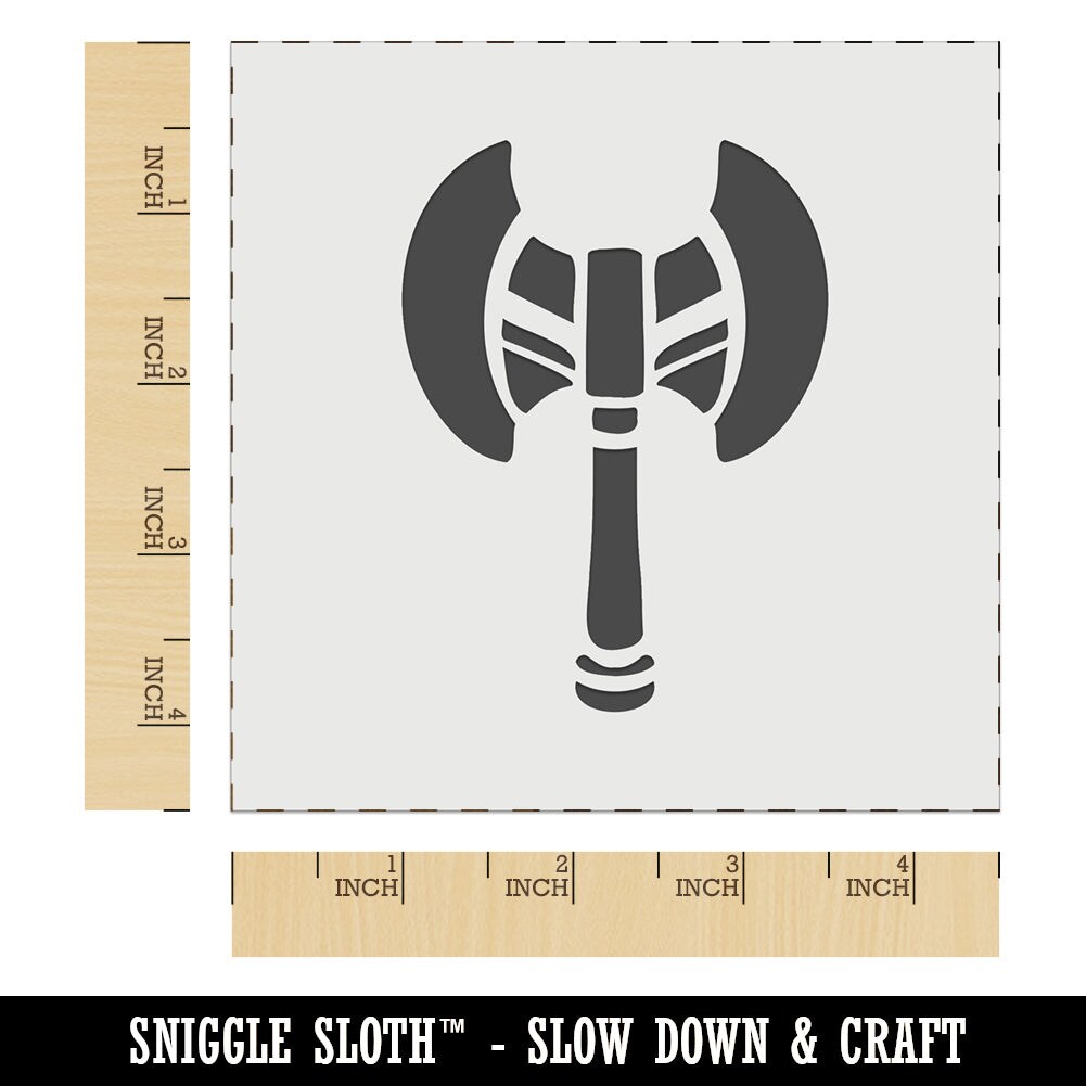Battle Axe Dwarven Fantasy Weapon Wall Cookie DIY Craft Reusable ...