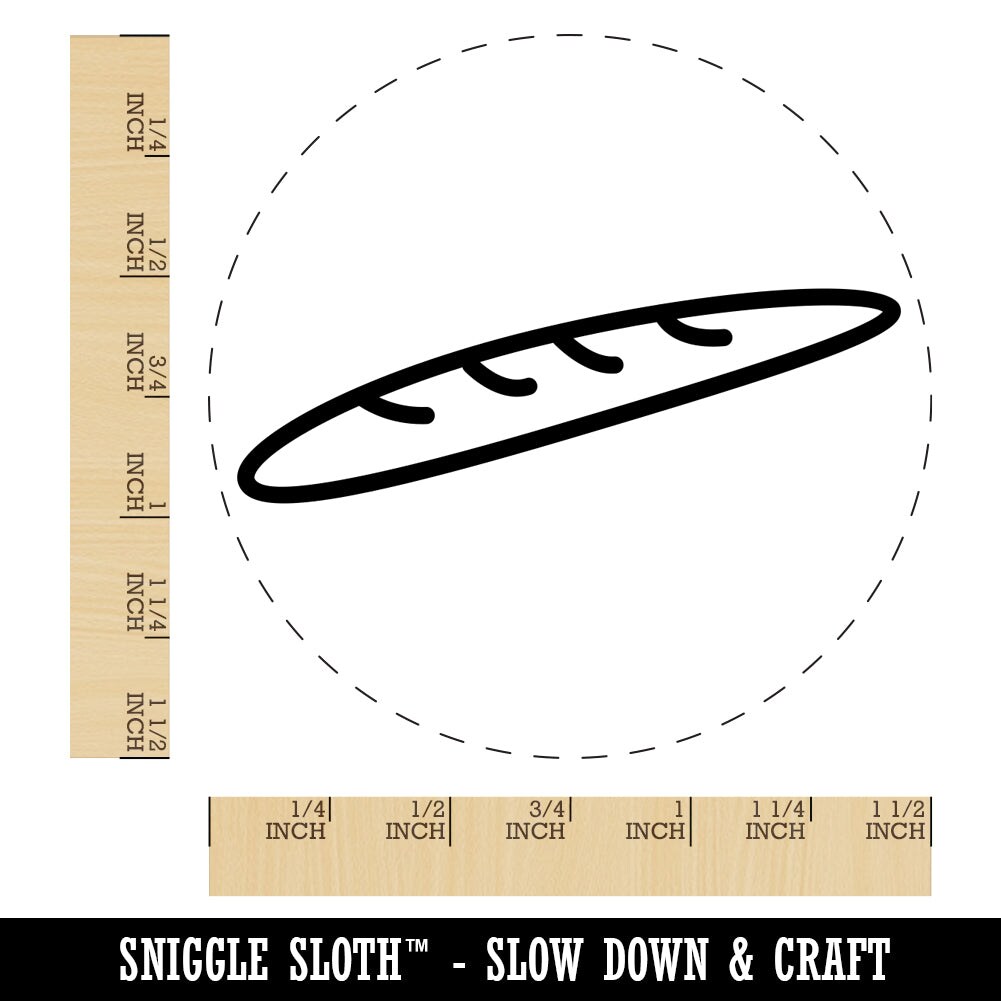 Baguette French Bread Doodle Self-Inking Rubber Stamp for Stamping ...