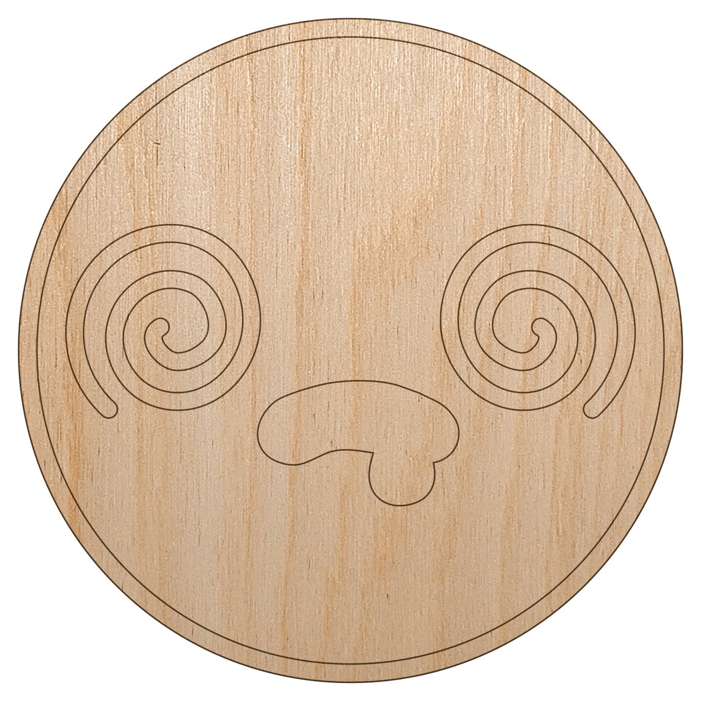 Kawaii Cute Dazed Confused Drool Face Unfinished Wood Shape Piece ...
