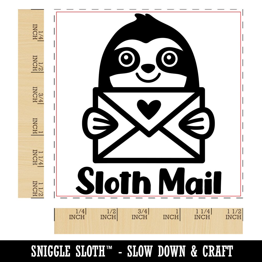Sloth Mail Self-Inking Rubber Stamp Ink Stamper | Michaels