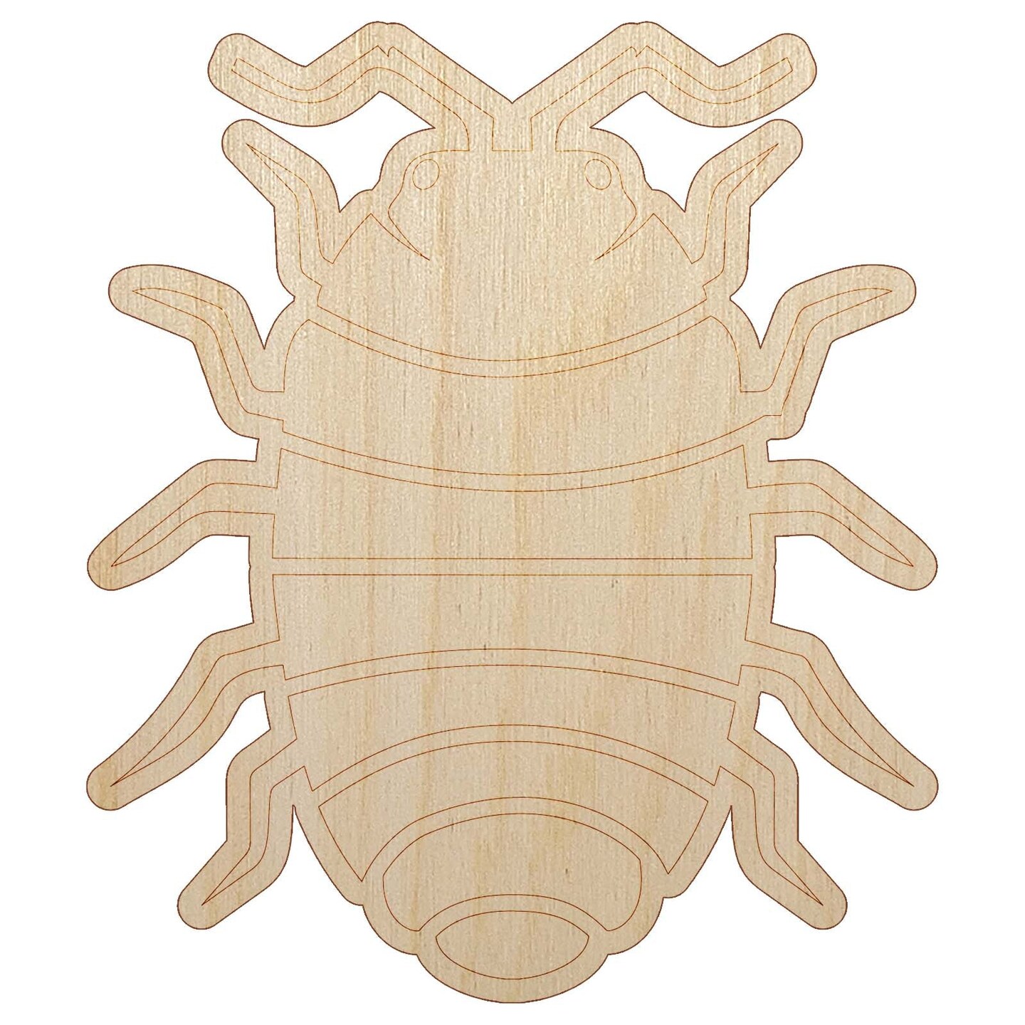 Isopod Pill Bug Woodlouse Unfinished Wood Shape Piece Cutout for DIY ...