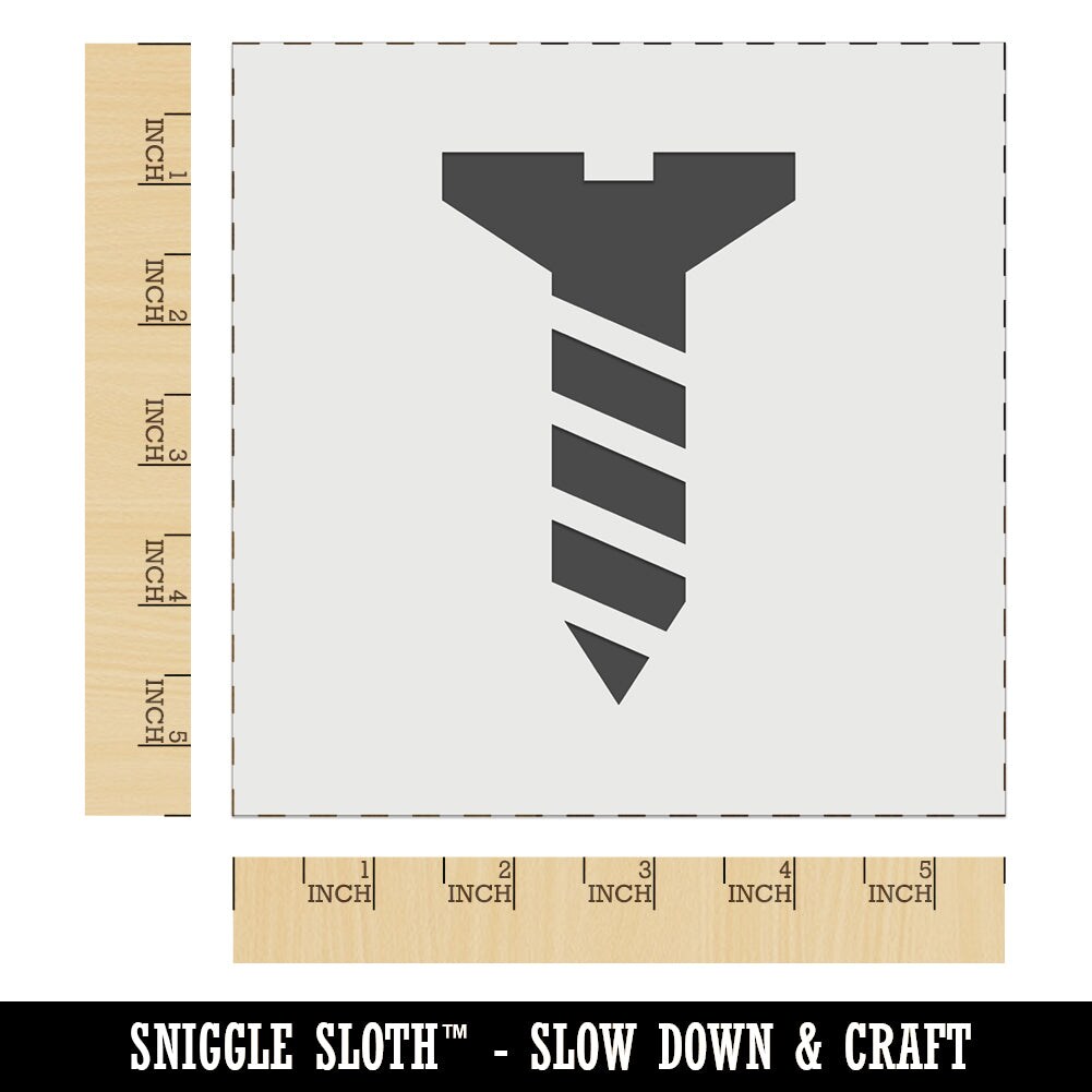 Flat Head Screw Wall Cookie DIY Craft Reusable Stencil | Michaels