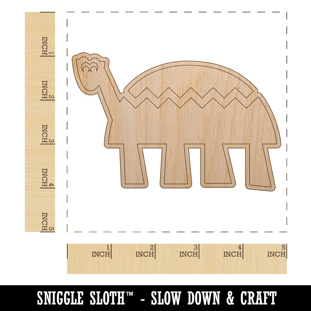 Totally Turtle Unfinished Wood Shape Piece Cutout for DIY Craft ...