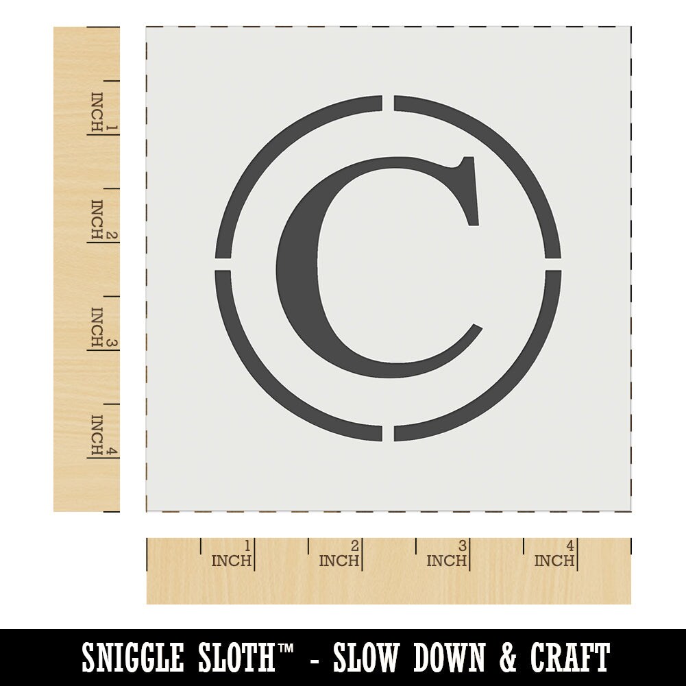 Copyright Symbol Wall Cookie DIY Craft Reusable Stencil | Michaels
