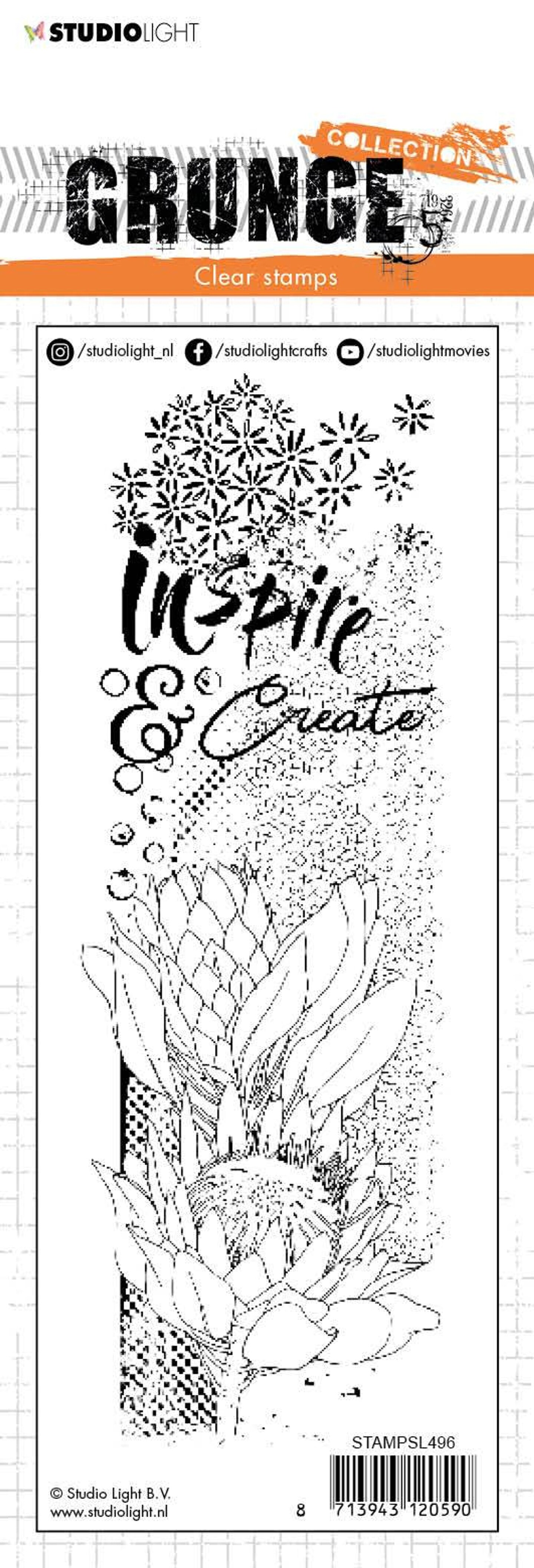 Studio Light Clear Stamp Grunge Collection 74x210mm nr.496 | Michaels