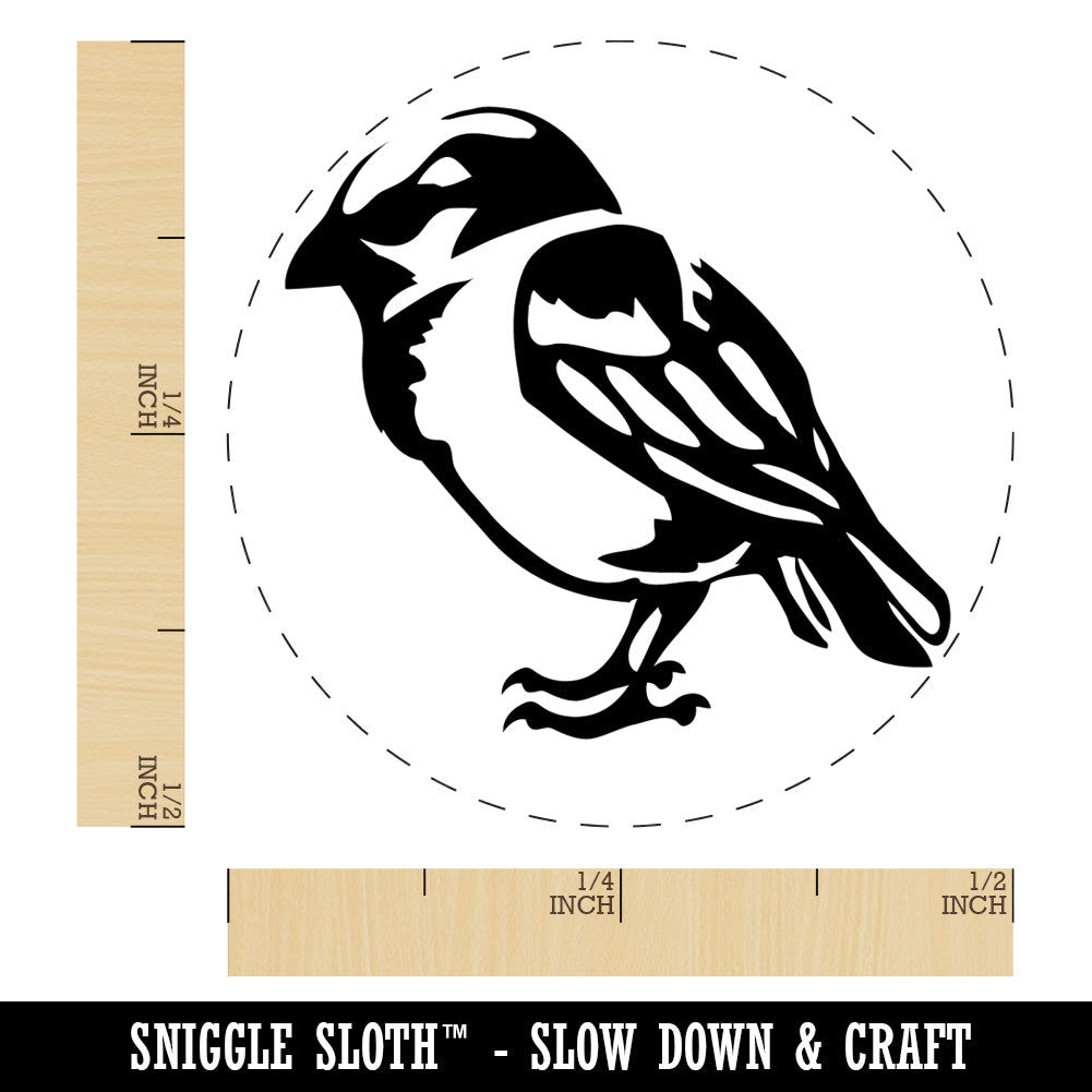 House Sparrow Little Bird Standing Self-Inking Rubber Stamp Ink Stamper ...